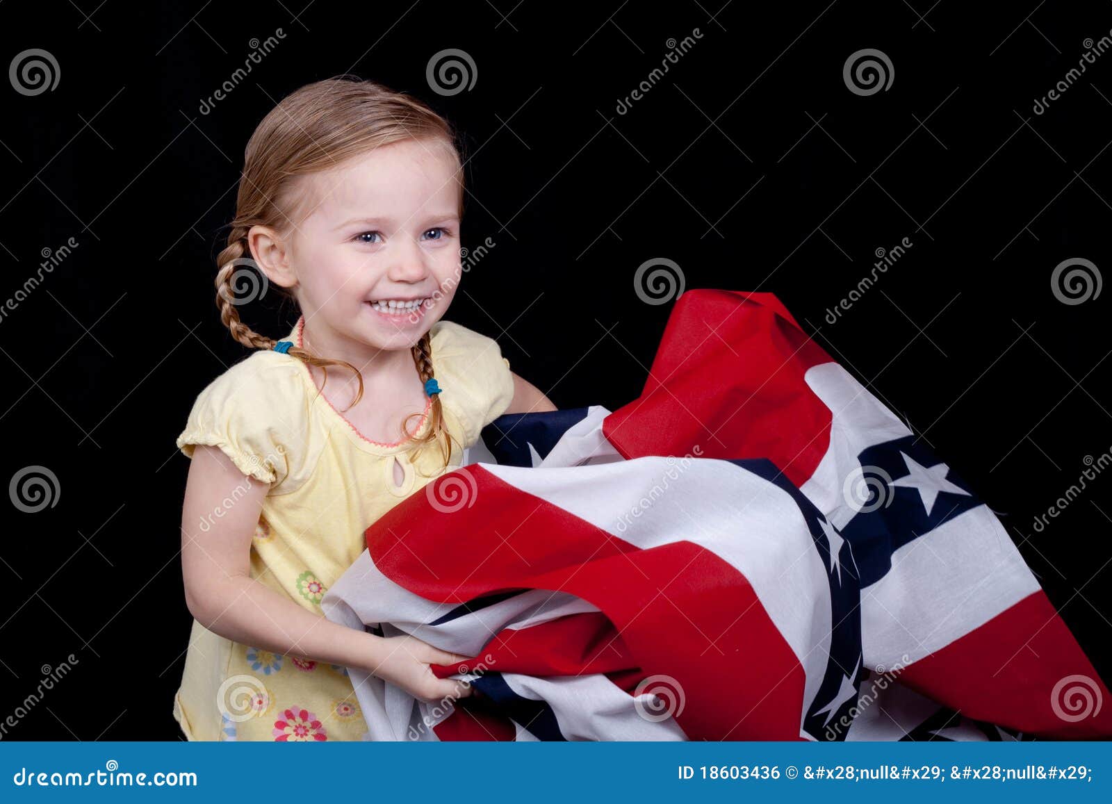 Folding The Flag stock photo. Image of star, female, america - 18603436