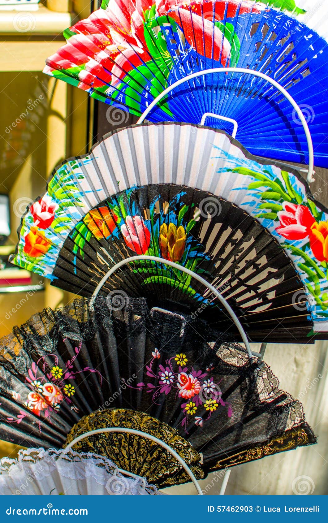 Folding hand fans stock image. Image of hanging, hand - 57462903