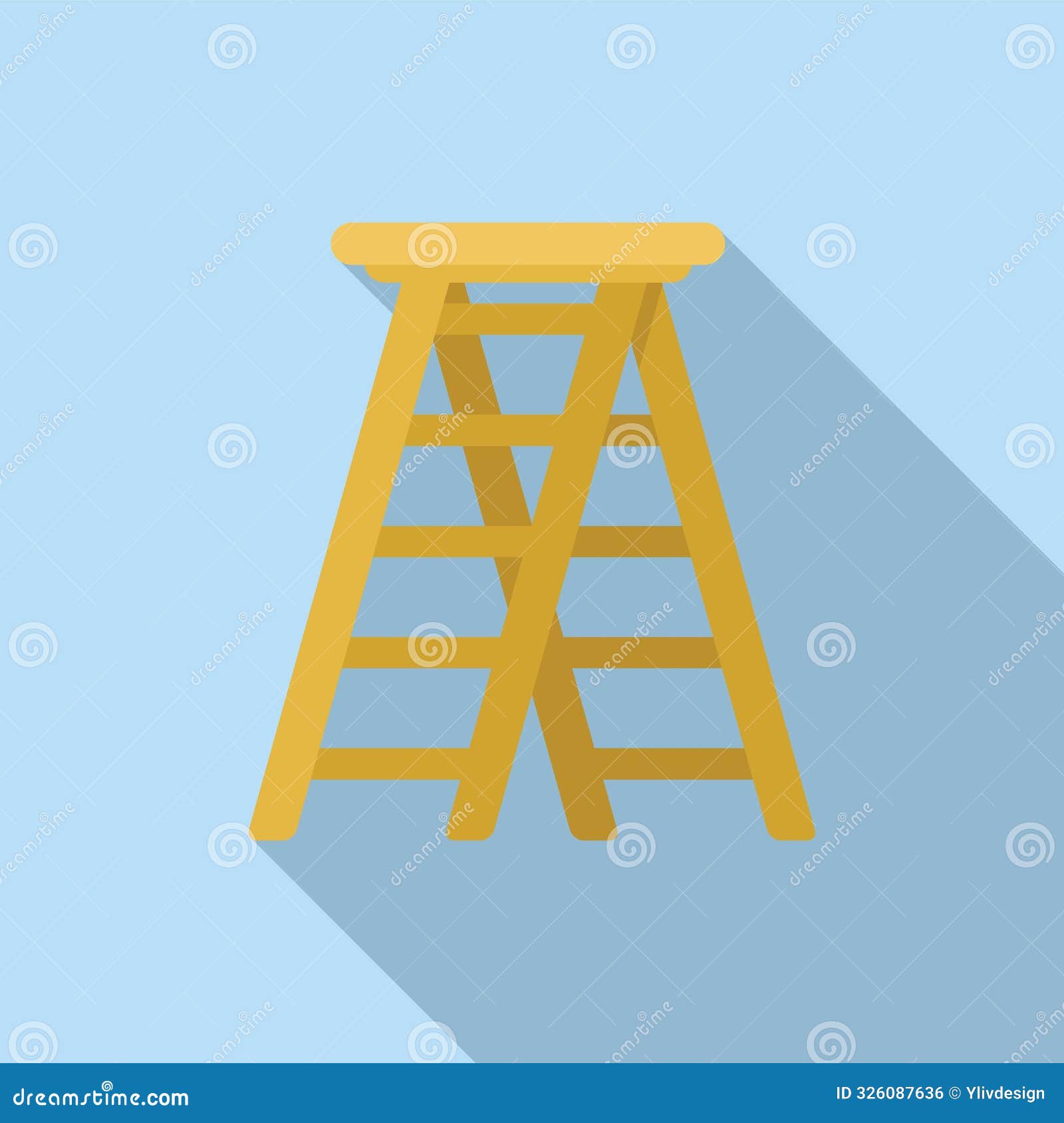 Extendable Step Ladder Royalty-Free Stock Photography | CartoonDealer ...