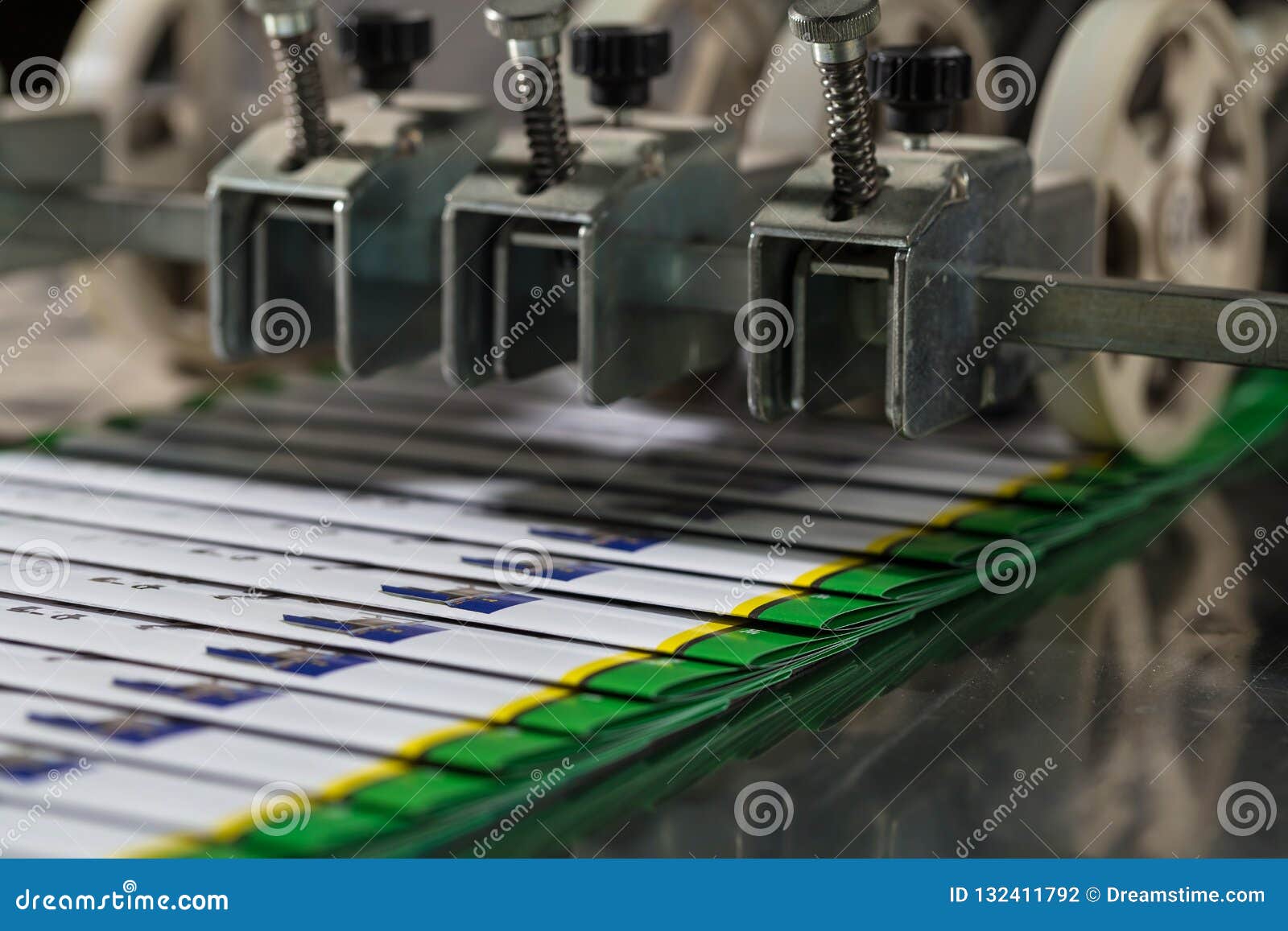 Folding Machine Industrial. Demonstration of the Workflow. Equipment ...