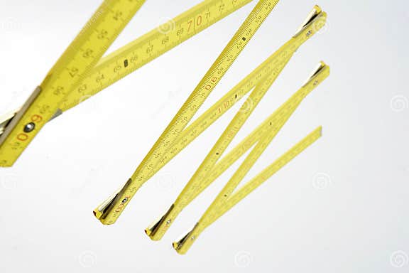 Folding measuring stick stock image. Image of wood, constructing - 11649145