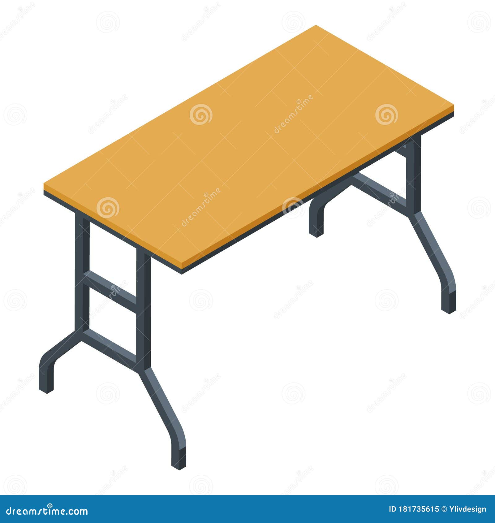 Folding Table Icon, Cartoon Style Vector Illustration | CartoonDealer ...