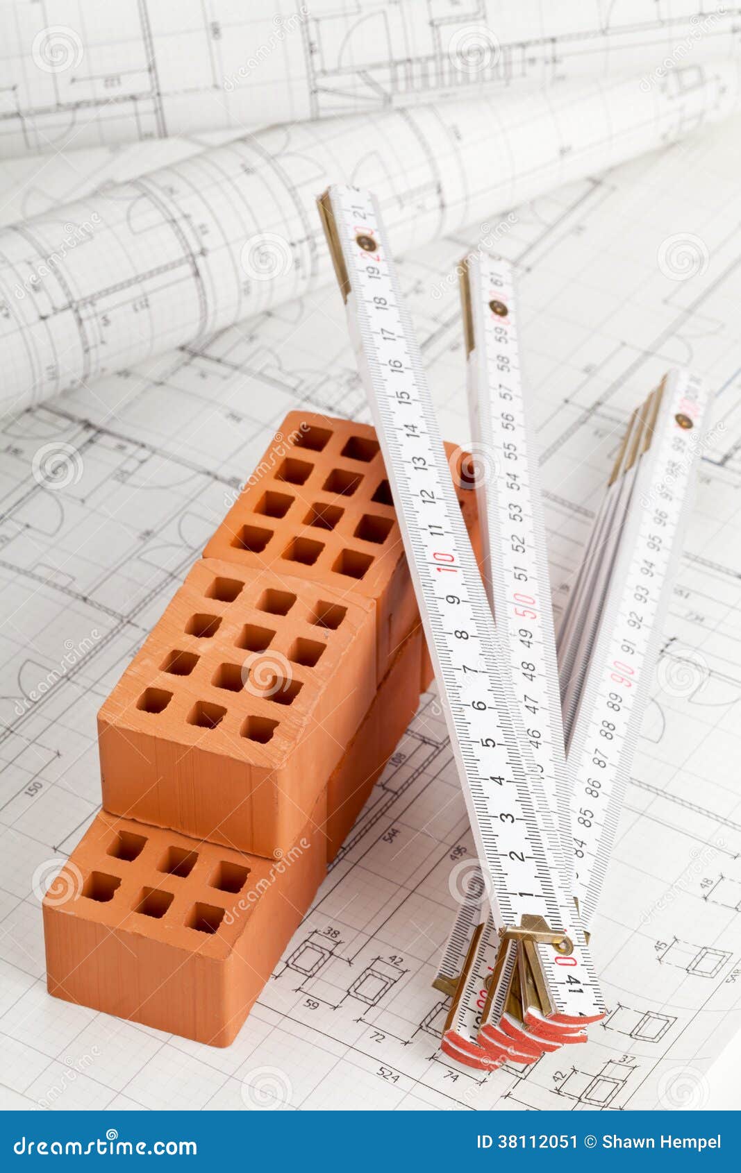 Folding rule stock image. Image of measure, architectural - 38112051