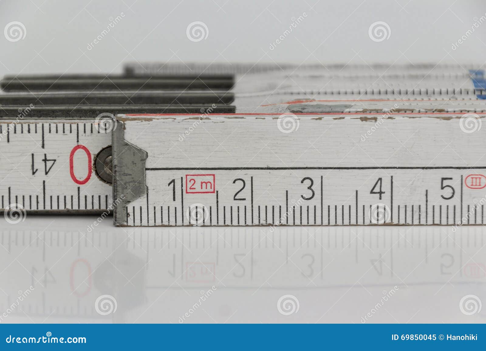 Folding Rule Macro, Closeup Folding Ruler Stock Image - Image of ruler ...