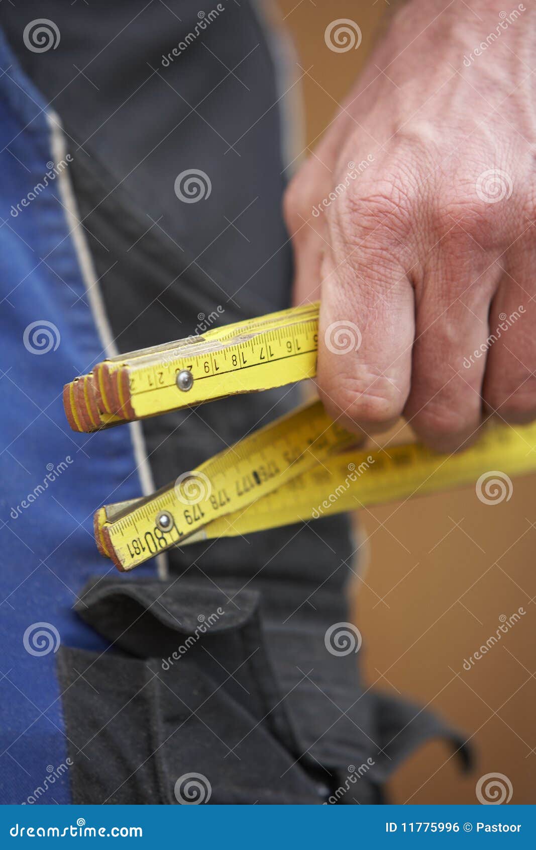 Folding ruler stock photo. Image of person, outside, contractor - 11775996