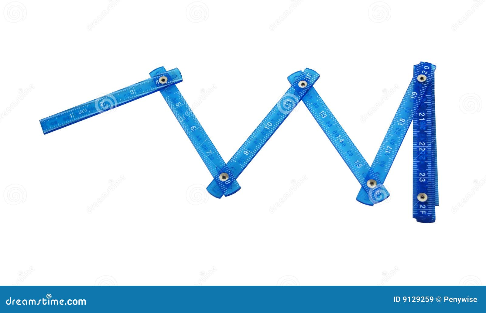 Folding ruler stock image. Image of goal, convenience - 9129259
