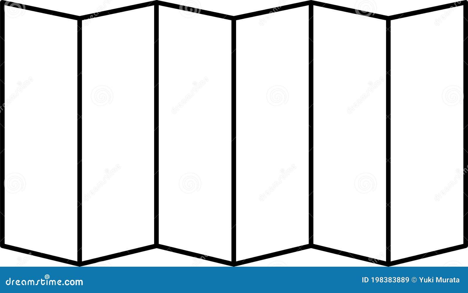Folding screen outline stock vector. Illustration of screens - 198383889