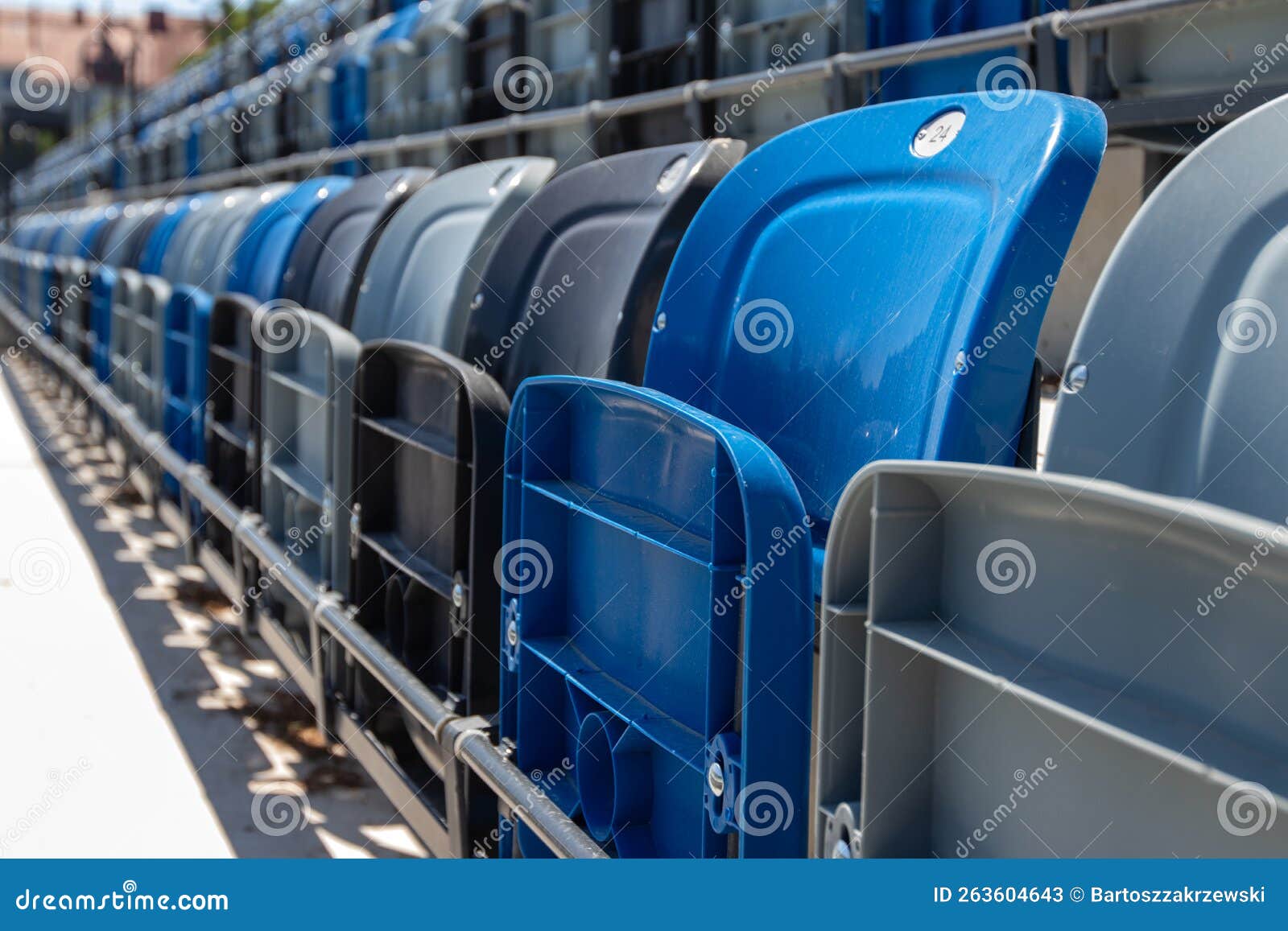 Folding Seats in the Stadium Stock Image - Image of folding, game ...