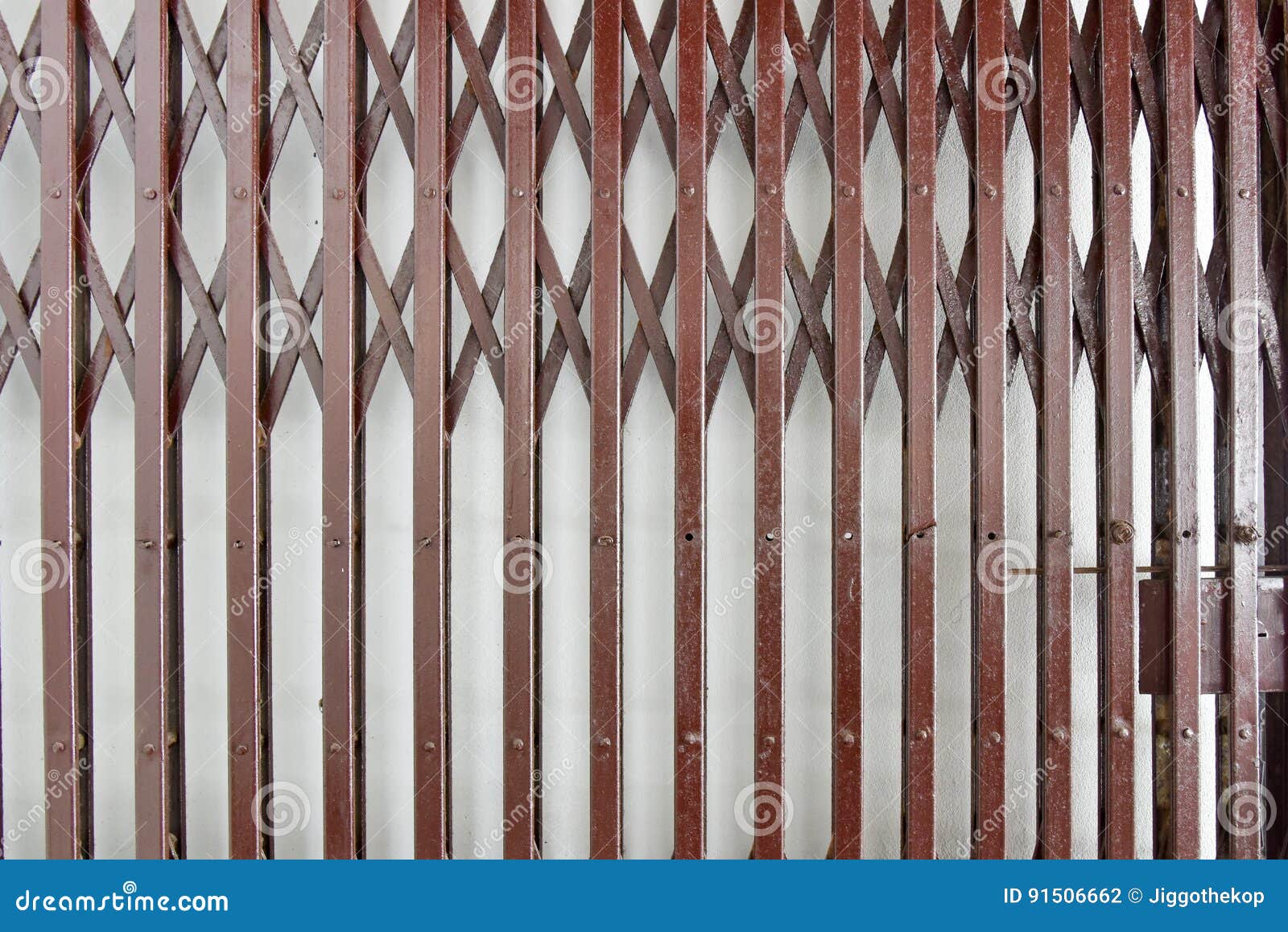 Folding steel door stock photo. Image of architecture - 91506662