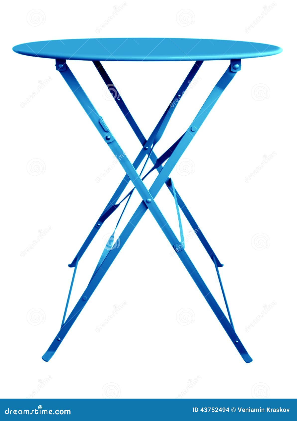 Folding Table Blue stock photo. Image of empty, comfortable - 43752494