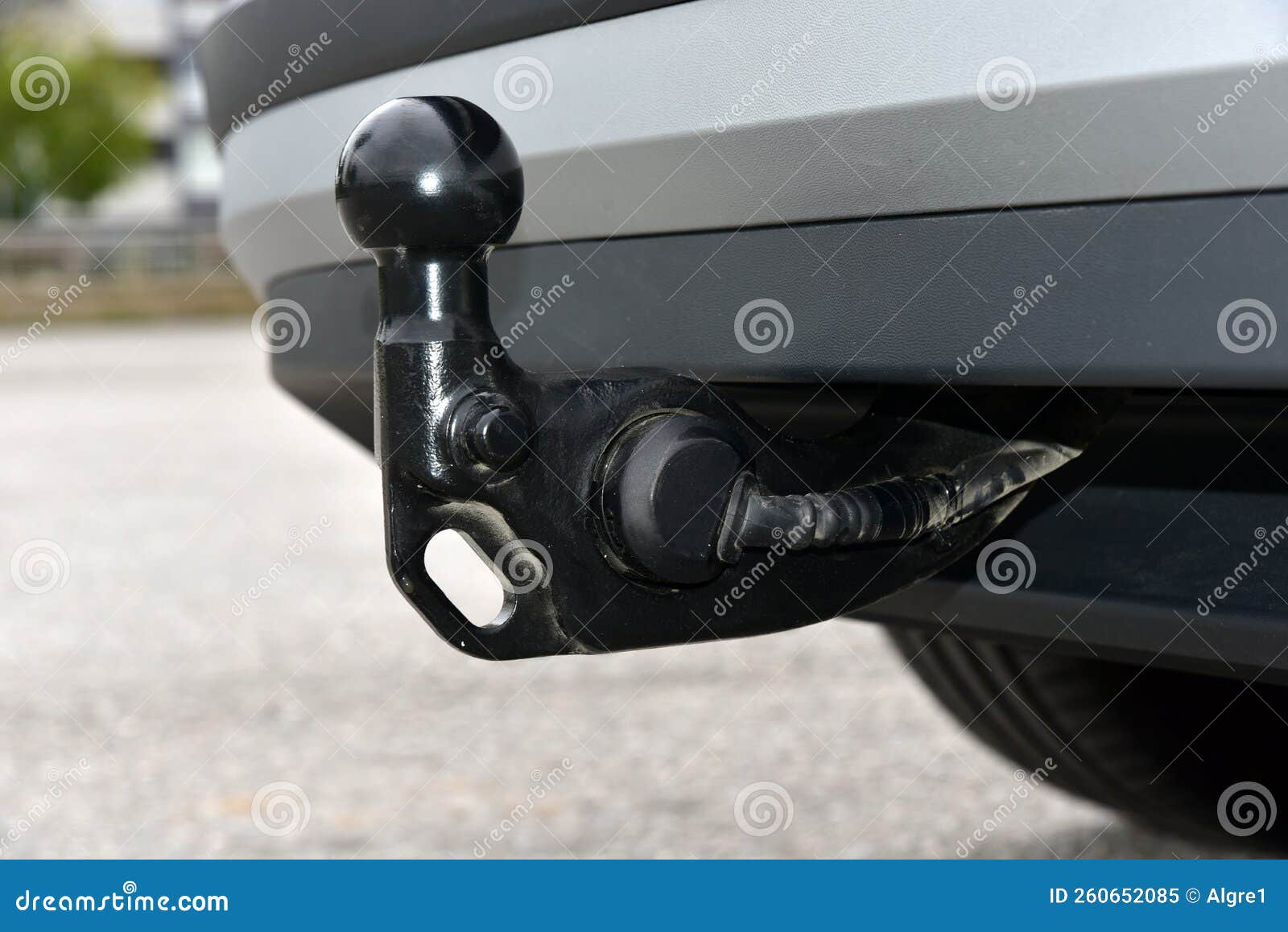 Trailer Towing Hitch on a Passenger Car Stock Image - Image of help ...
