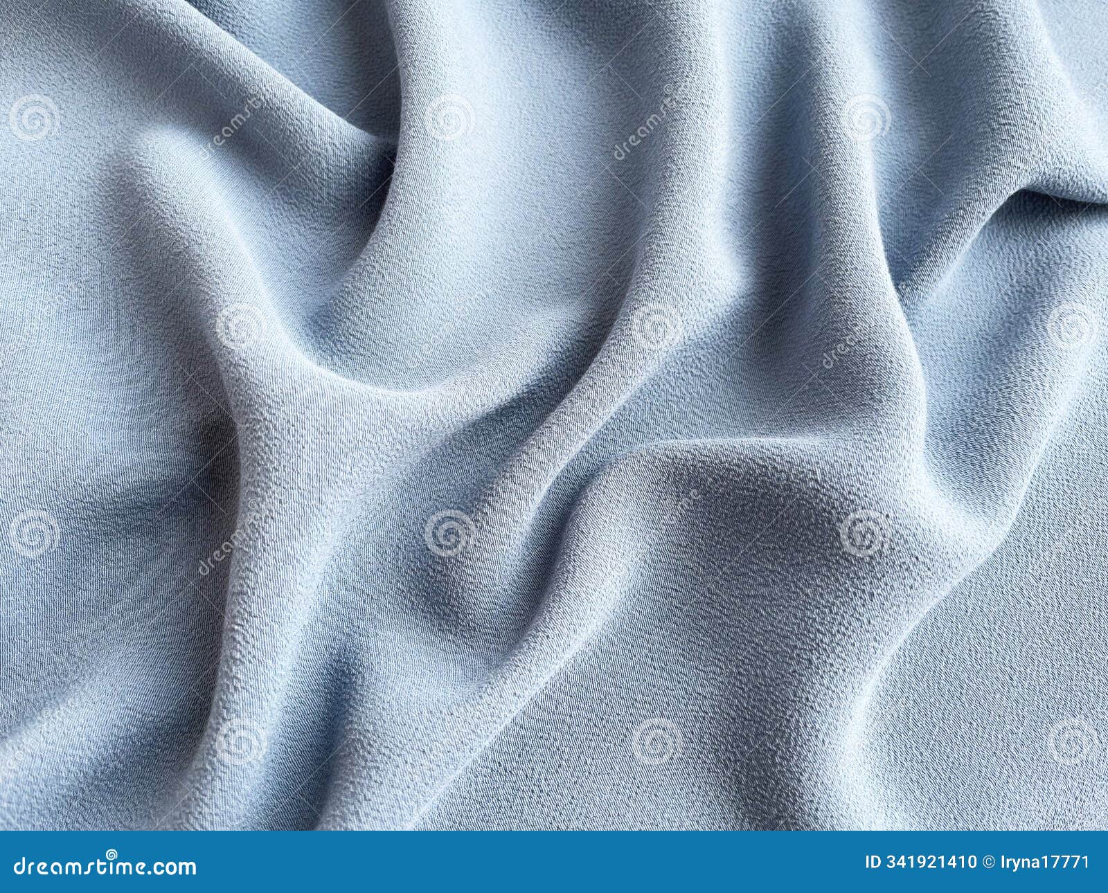 Folds of Blue Viscose Fabric Background Stock Photo - Image of abstract ...