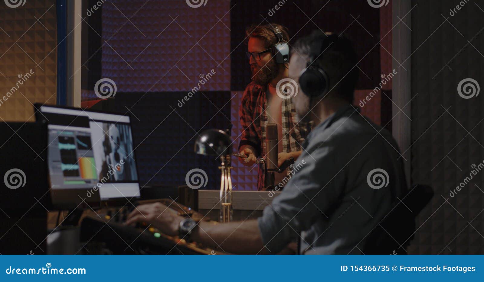 Foley Artist Working in Studio Stock Image - Image of technology, steps ...
