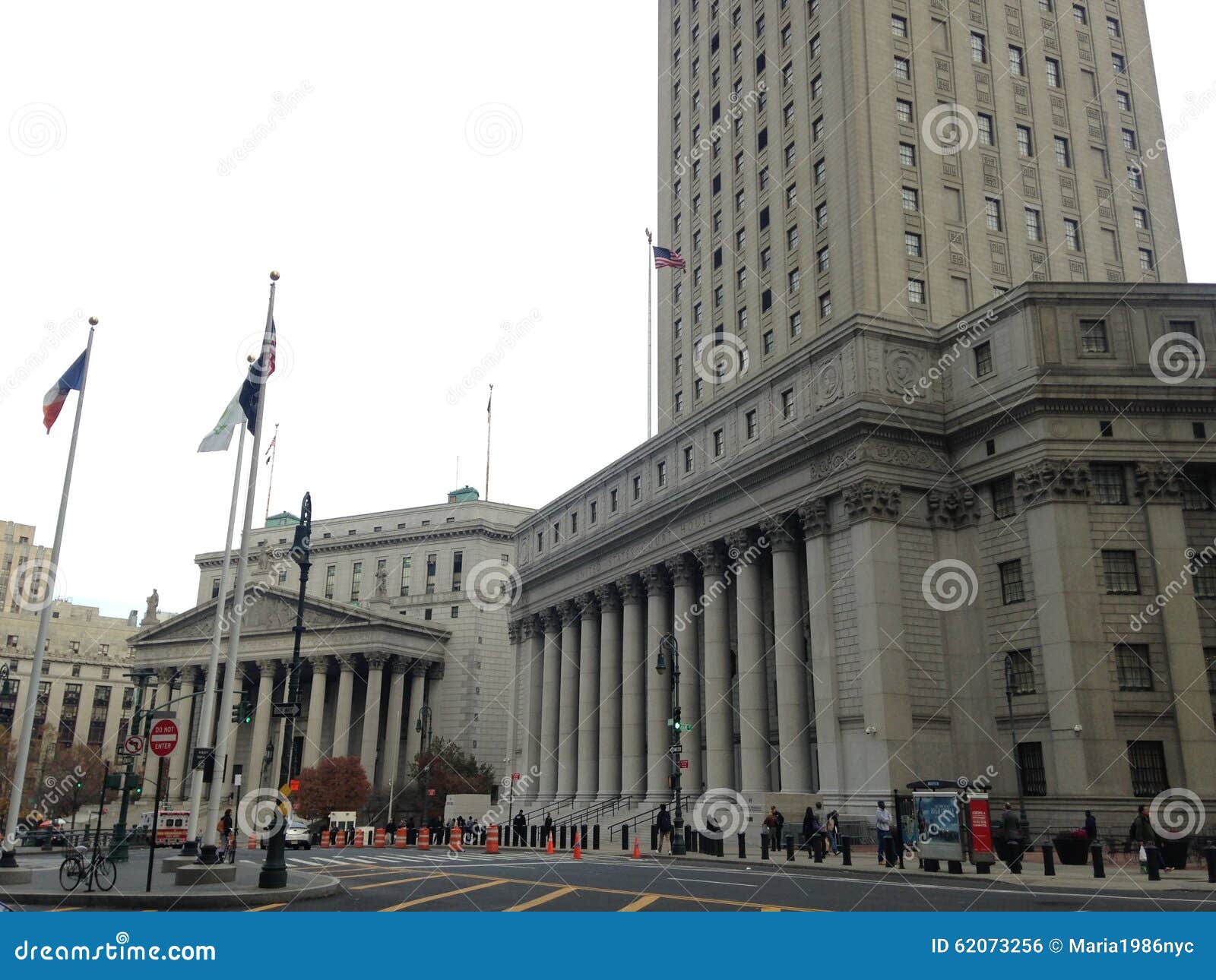 Foley Square in Manhattan. stock photo. Image of united - 62073256