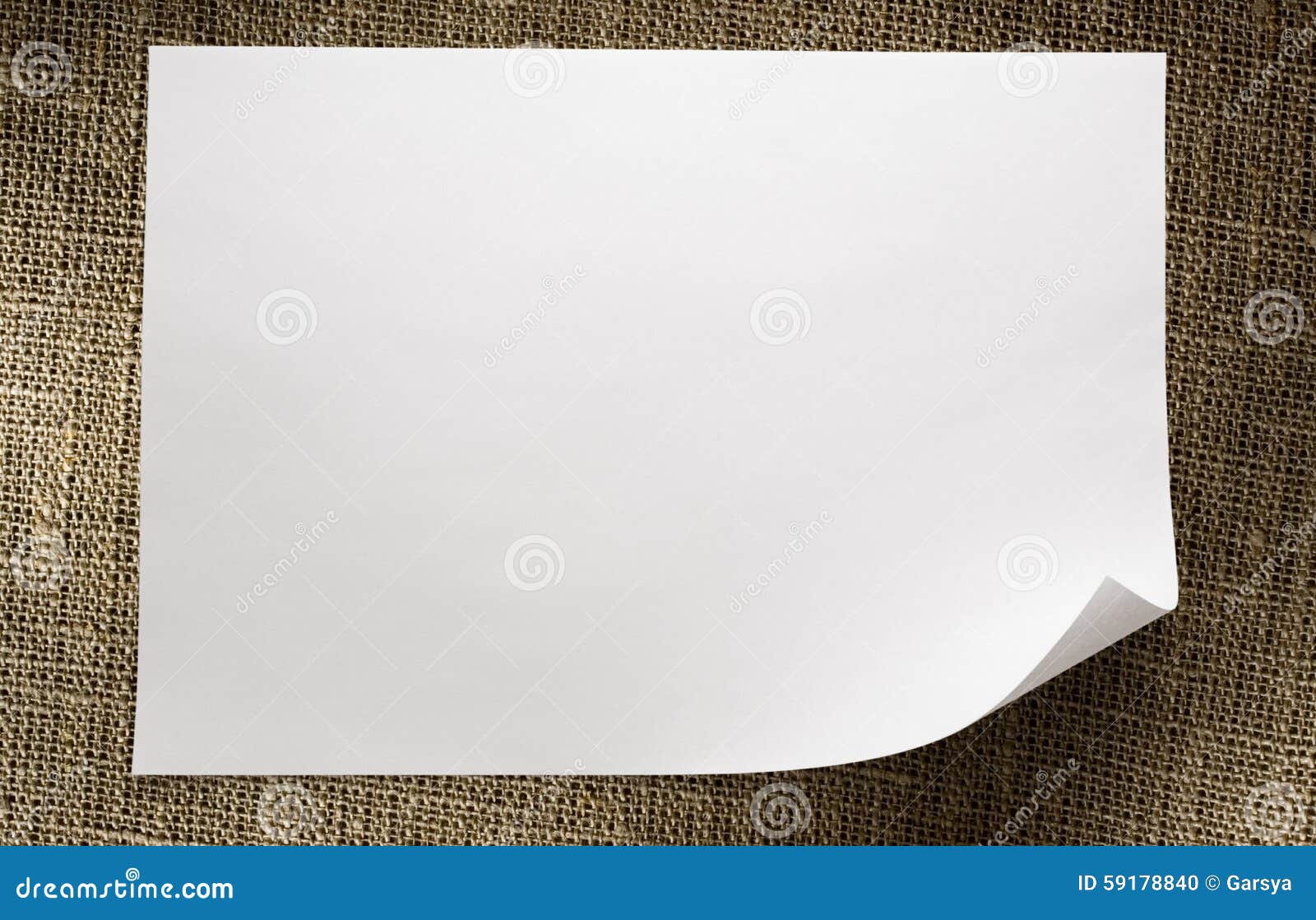 Folha de papel em branco foto de stock. Imagem de horizontal - 59178840