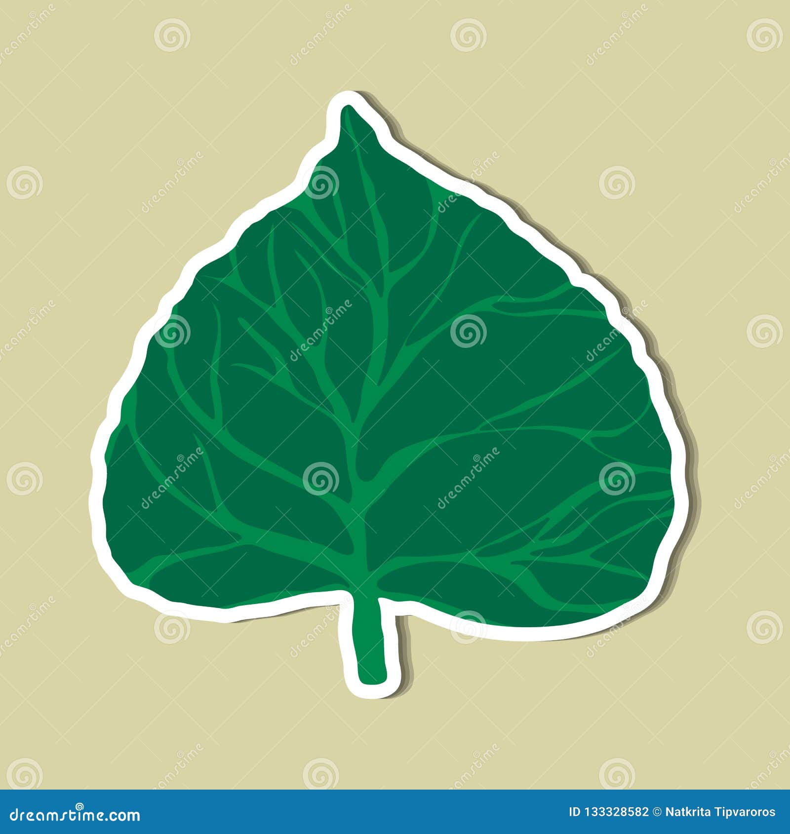 Folha de simples ilustração do vetor. Ilustração de projeto - 133328582