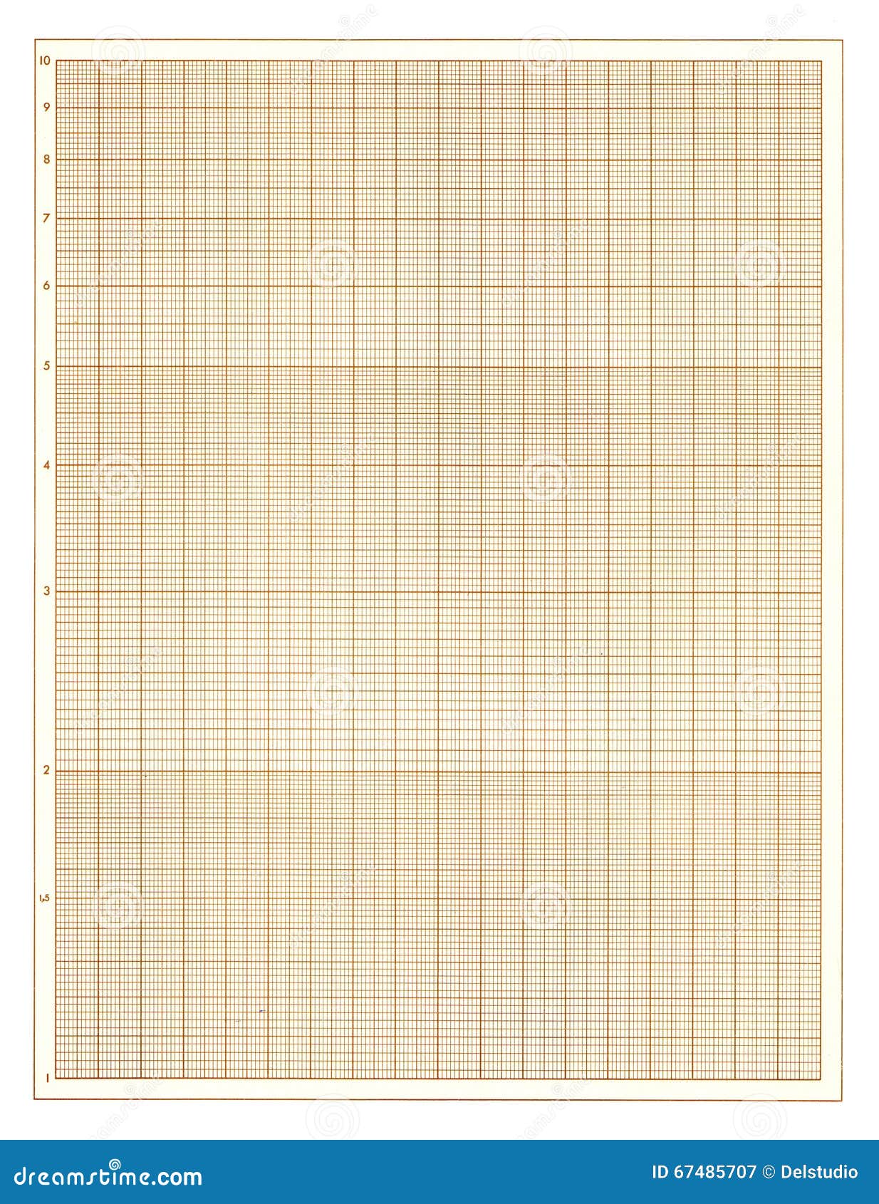 Folha Do Papel De Gráfico De Brown Ilustração Stock - Ilustração de ...