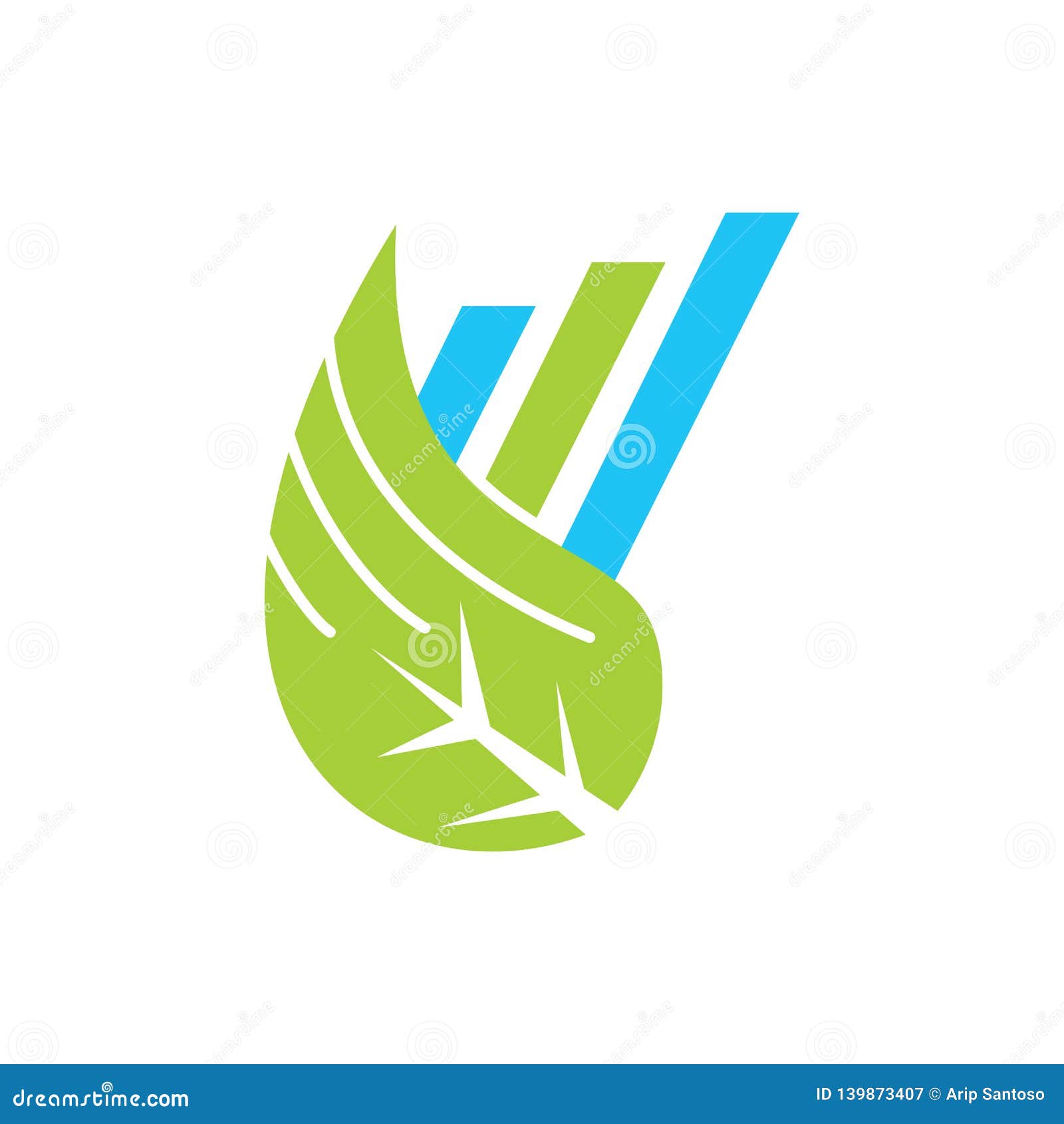 Folha Logo Design Vetora Template Isolated Ilustração do Vetor ...