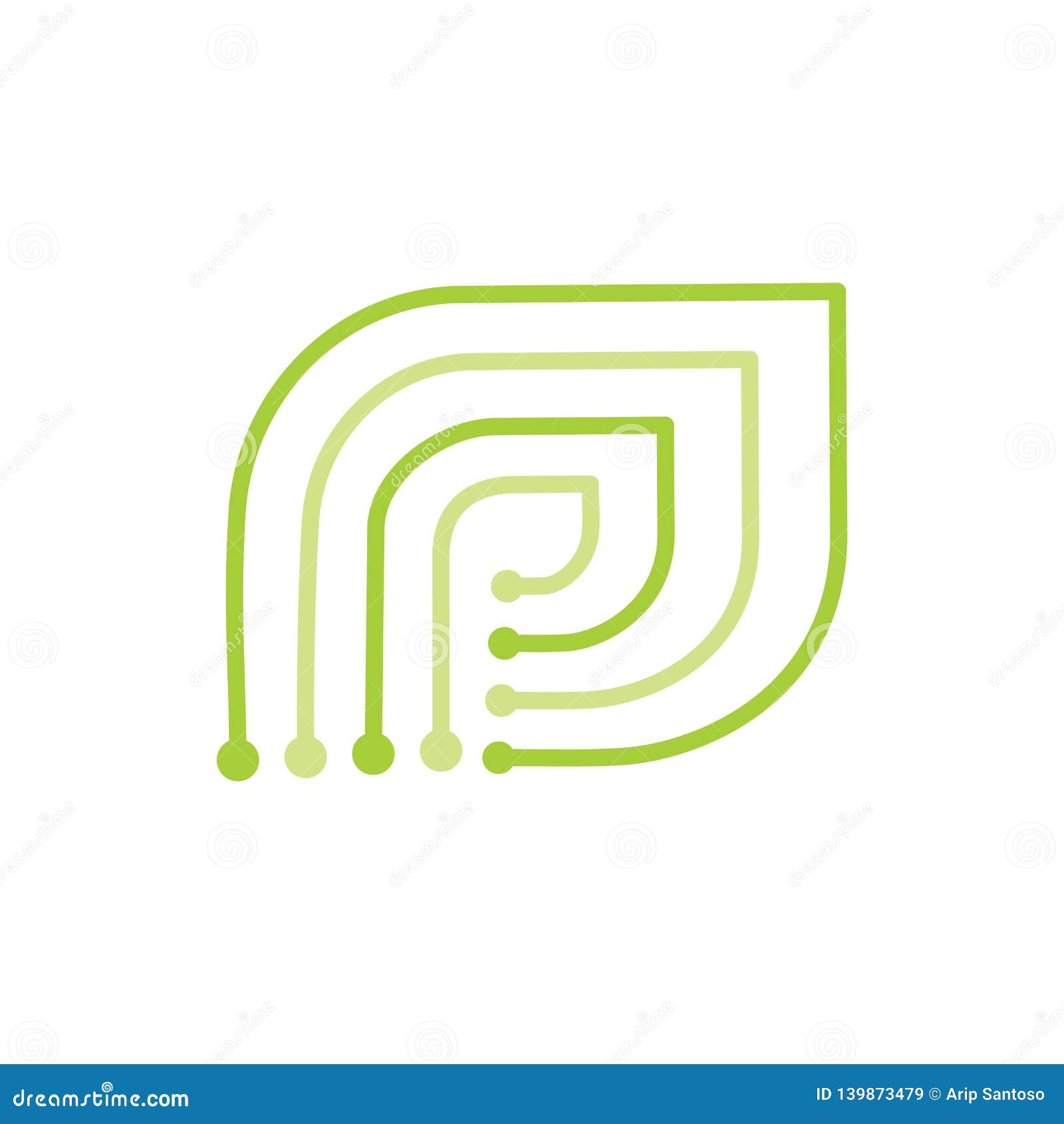 Folha Logo Design Vetora Template Isolated Ilustração do Vetor ...