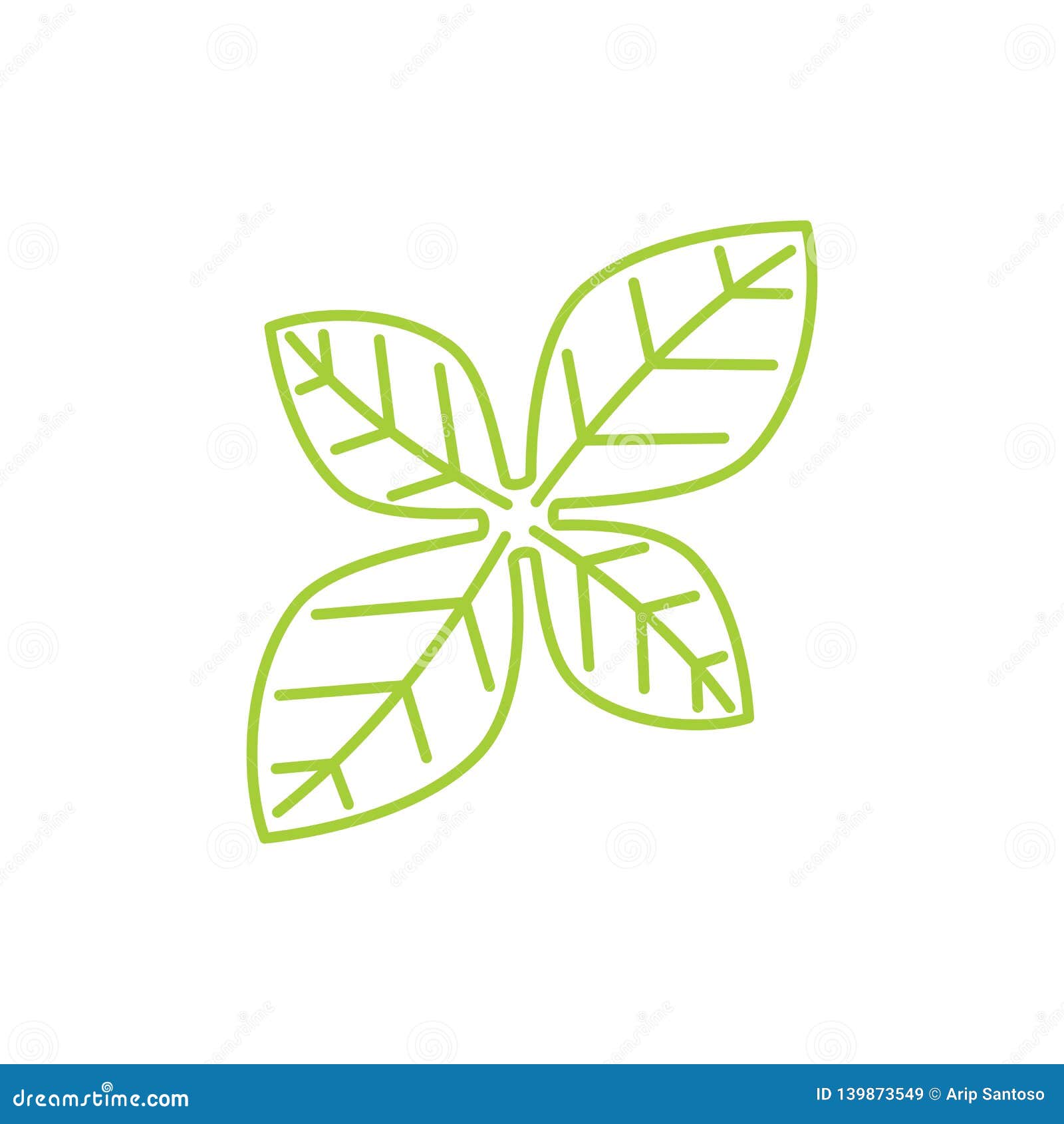 Folha Logo Design Vetora Template Isolated Ilustração do Vetor ...