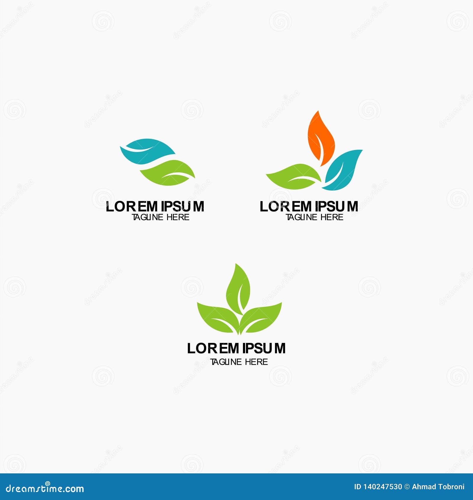 Folha Logo Vetora Template Design Illustration Foto de Stock - Imagem ...