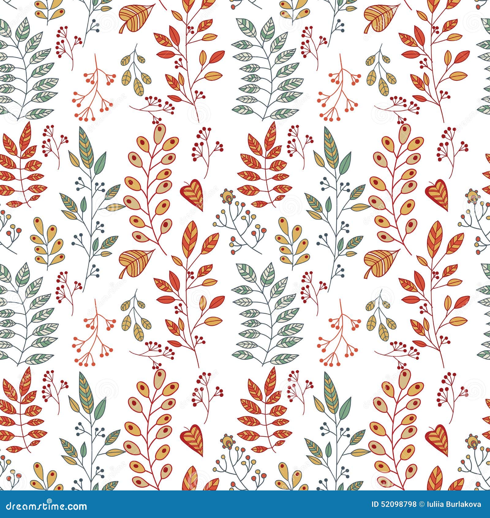 Foliage pattern stock vector. Illustration of conservation - 52098798