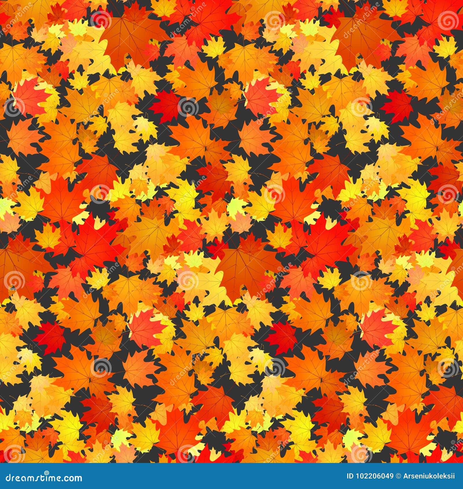 Foliage seamless pattern stock vector. Illustration of foliage - 102206049