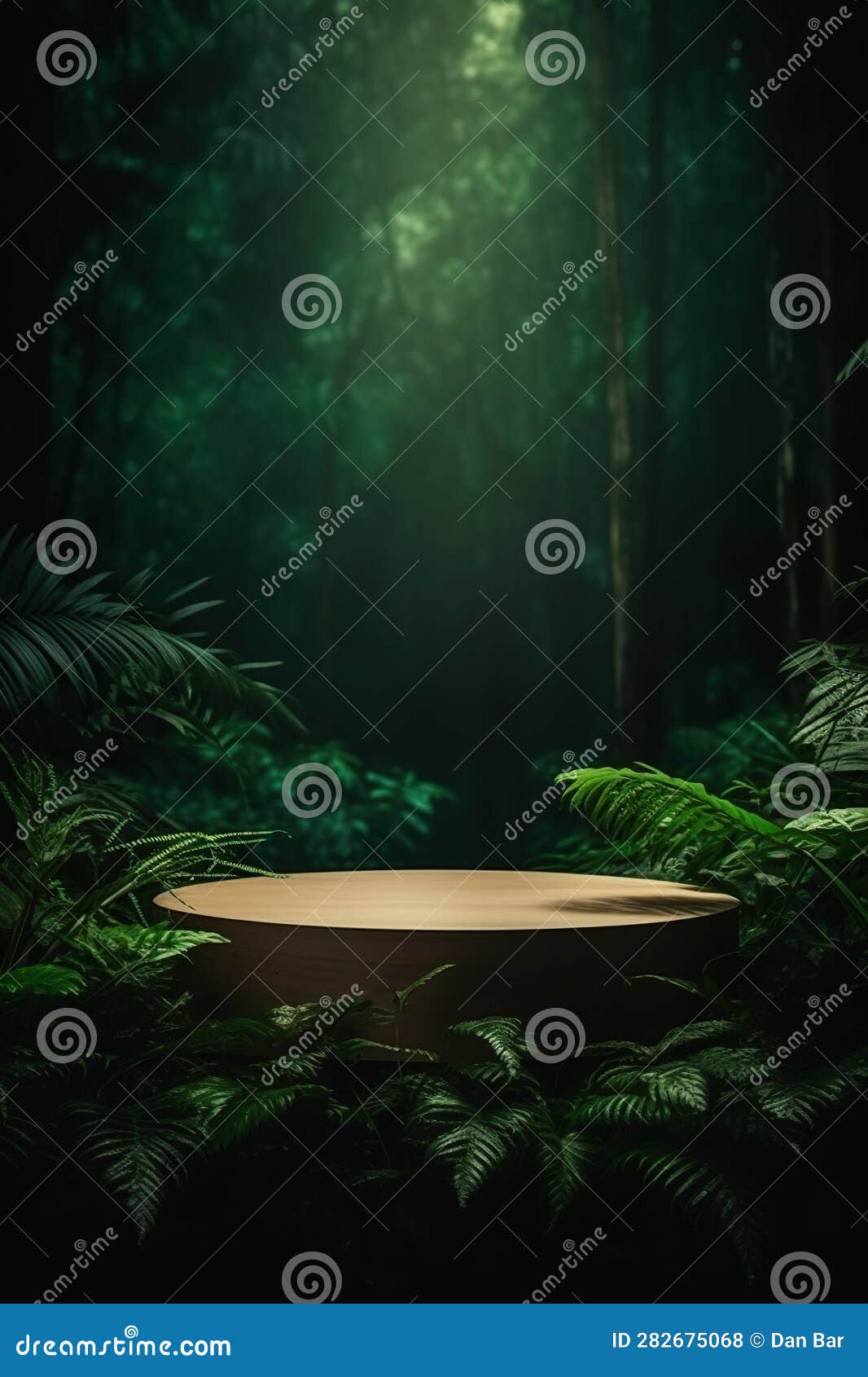 Foliage Setting with Tropical Forest Backdrop. Generative AI Stock ...