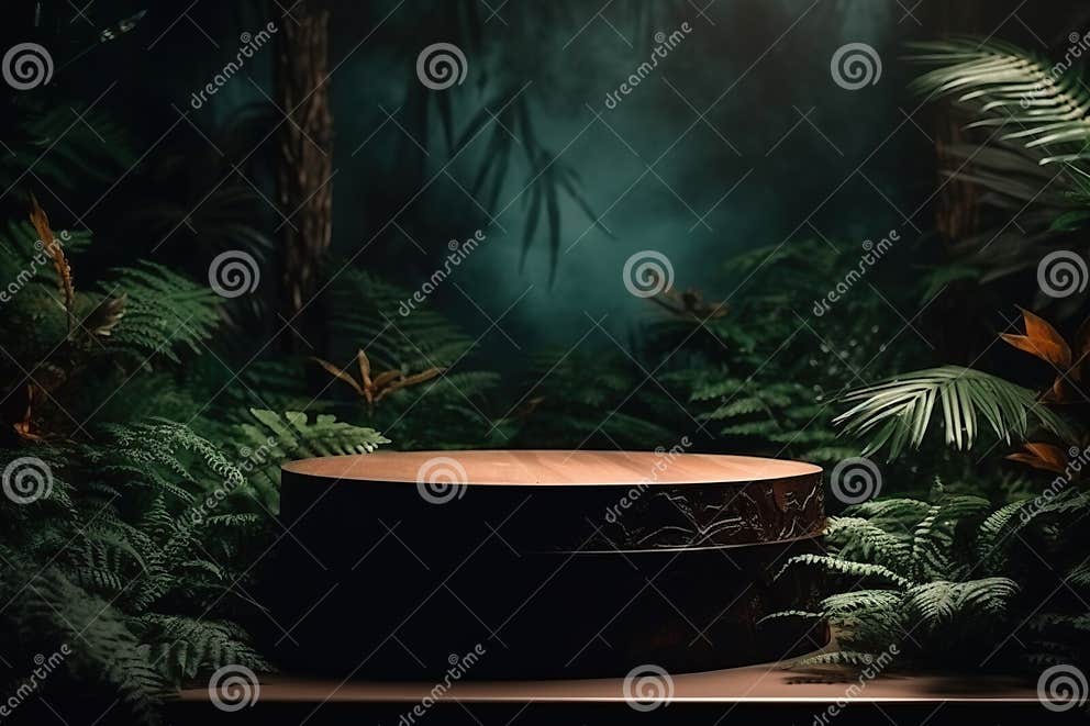 Foliage Setting with Tropical Forest Backdrop. Generative AI Stock ...
