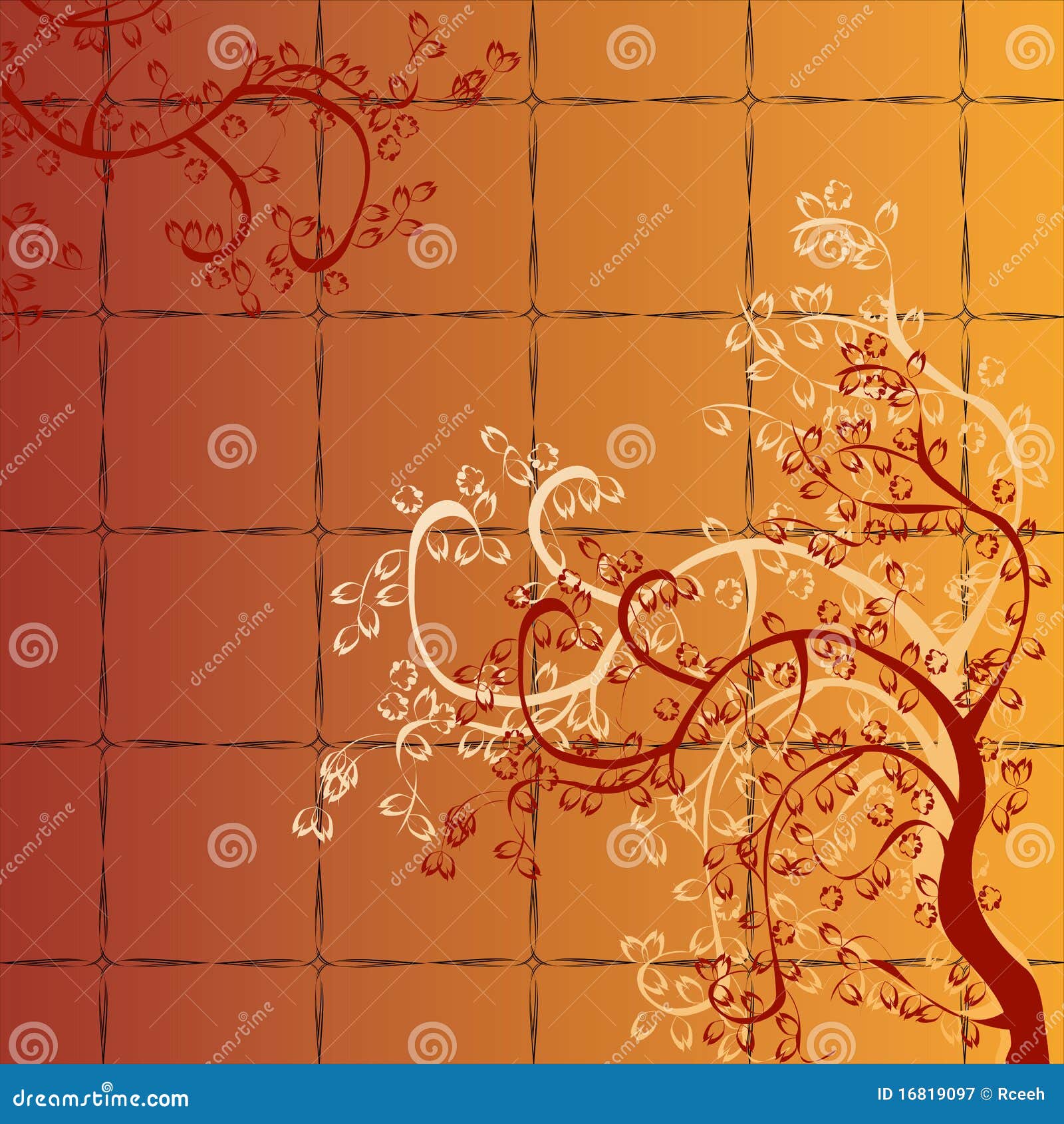 Foliage tile stock illustration. Illustration of funky - 16819097