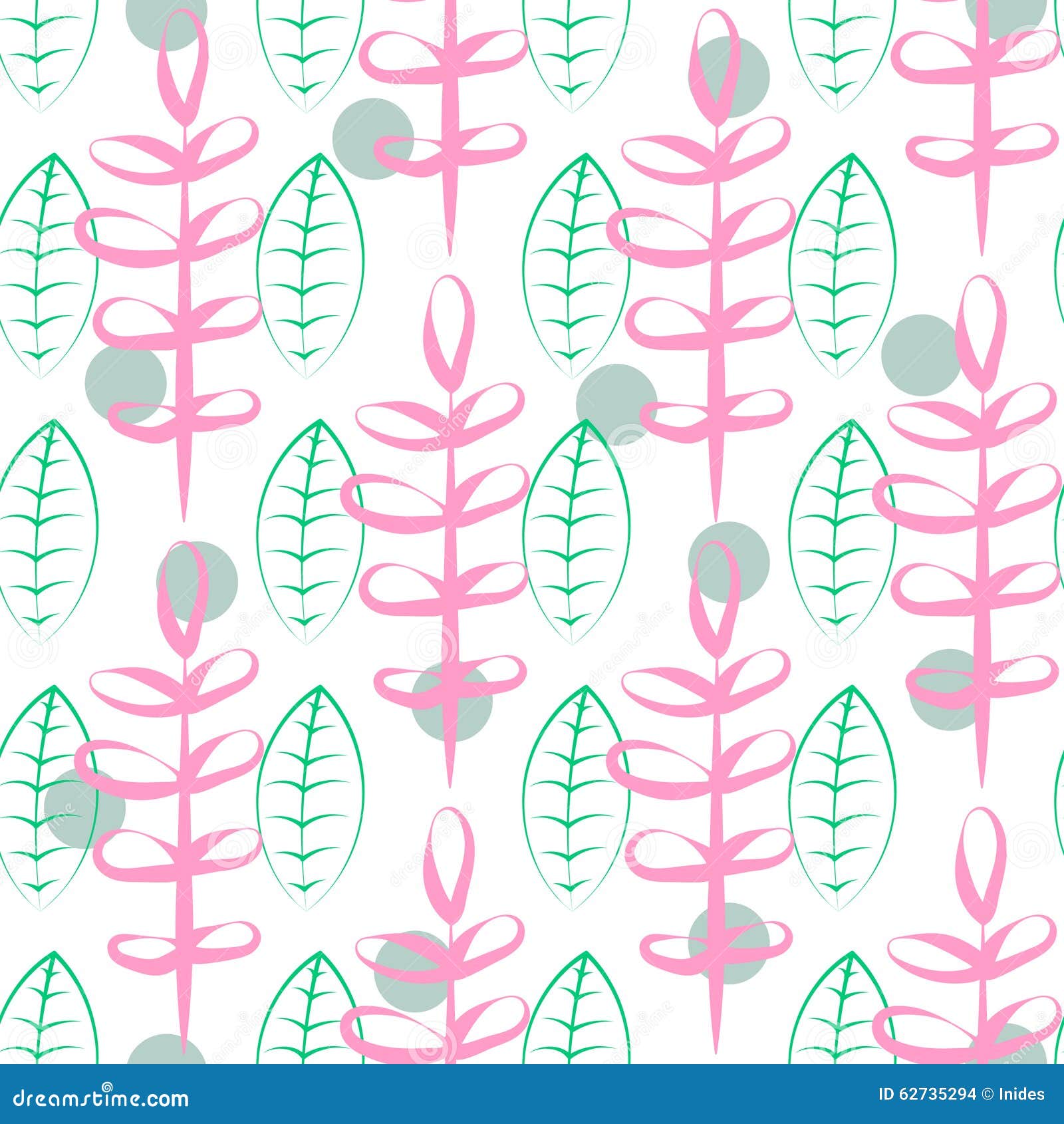 Foliage Vector Seamless Pattern Stock Vector - Illustration of leaves ...