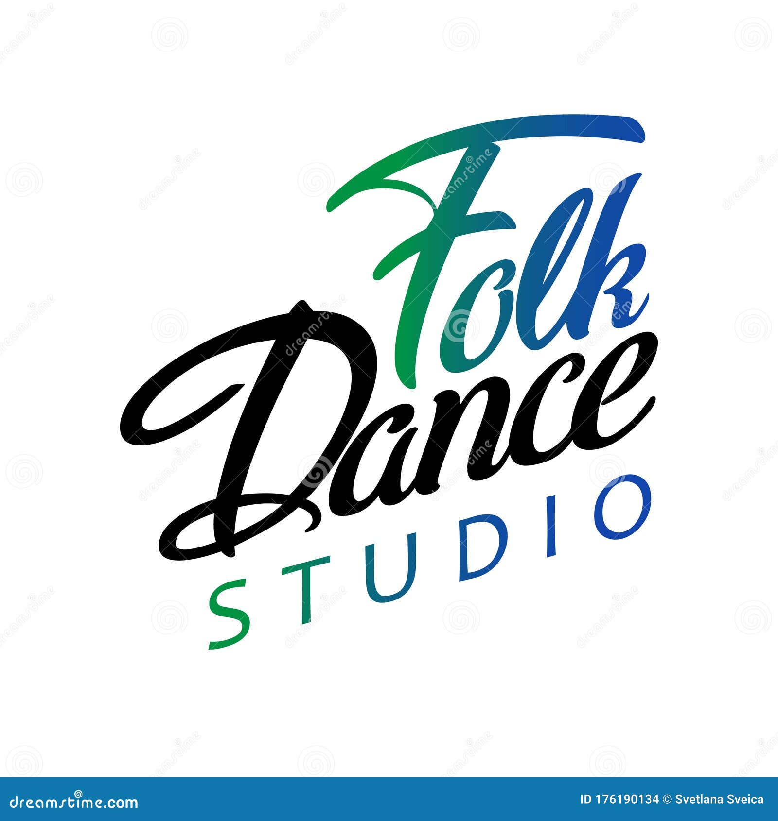Folk Dance Logotype Icon Concept. Ballet Studio Logo Design Template ...