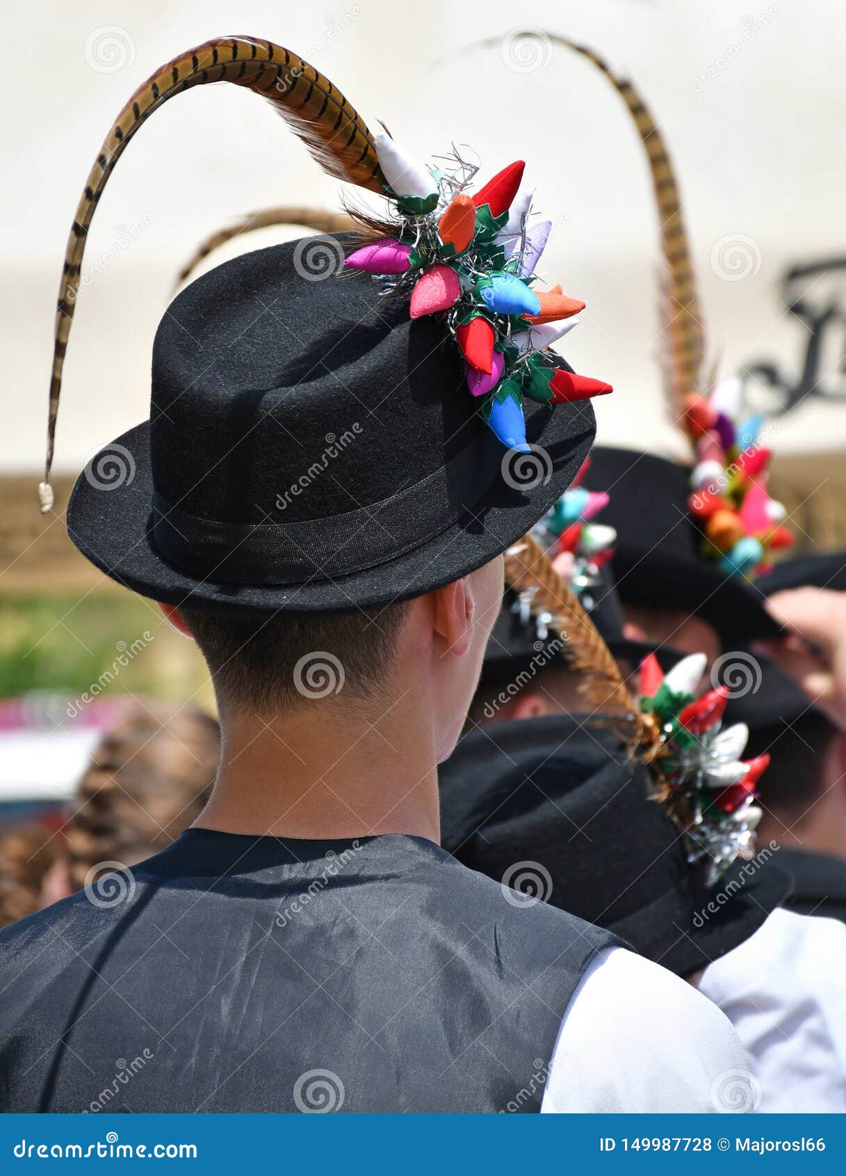 Folk Dancer Men in Strange Hat Editorial Stock Photo - Image of dancer ...