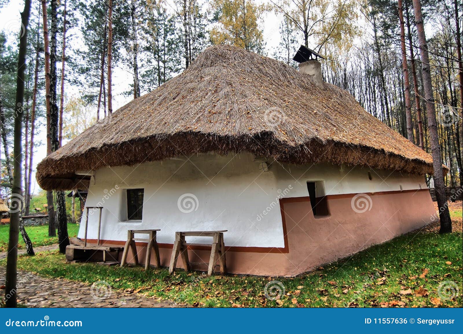 Folk house stock photo. Image of idyllic, east, forest - 11557636