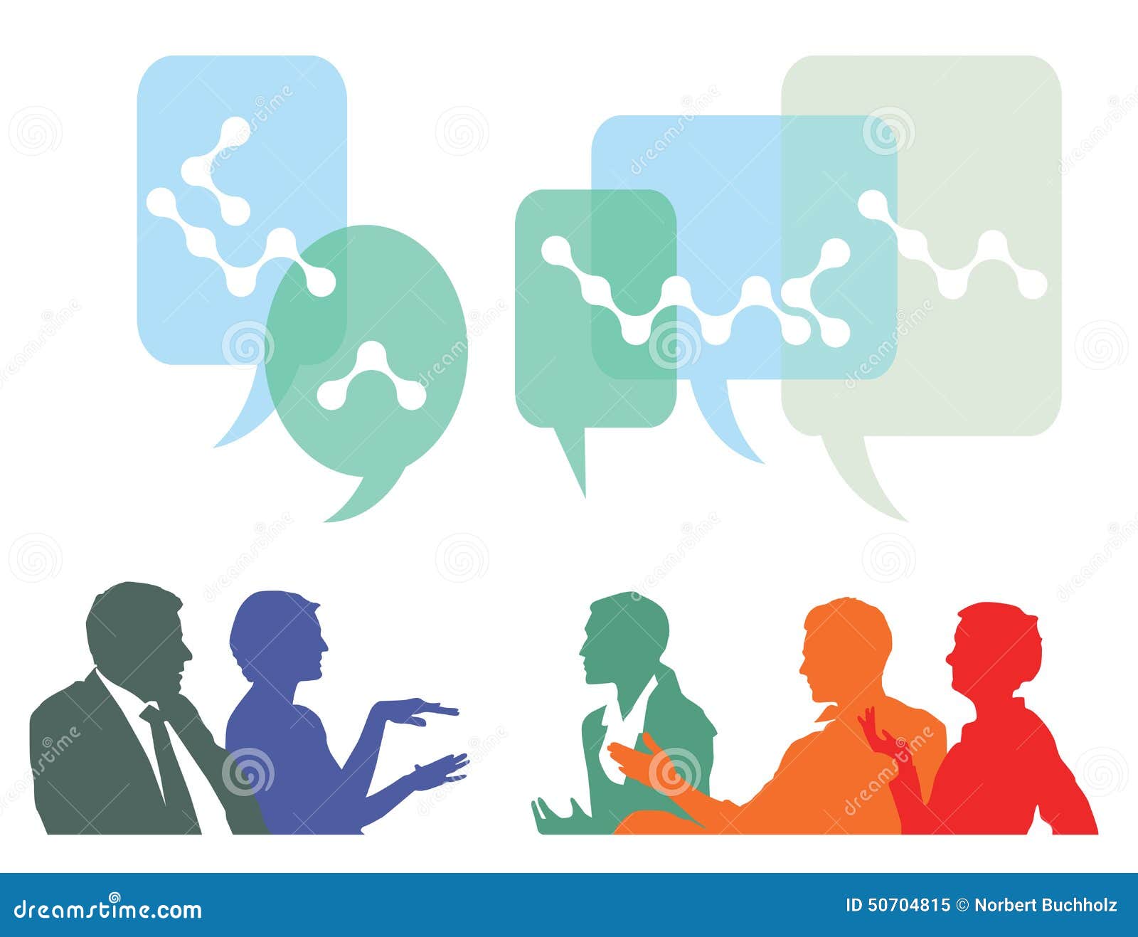 Folk i diskussioner vektor illustrationer. Illustration av slips - 50704815