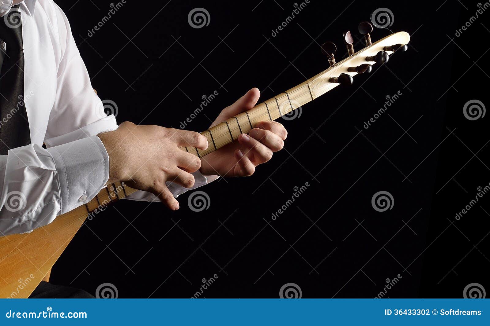 Folk Instrument with Three Double Strings Stock Photo - Image of party ...