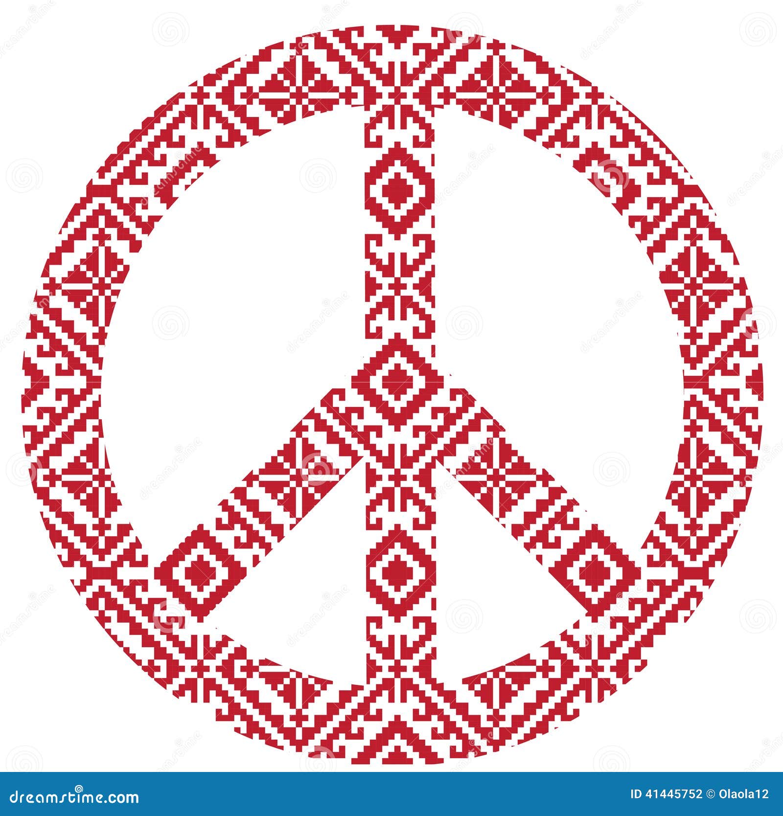 Folk pattern pacific stock vector. Illustration of love - 41445752