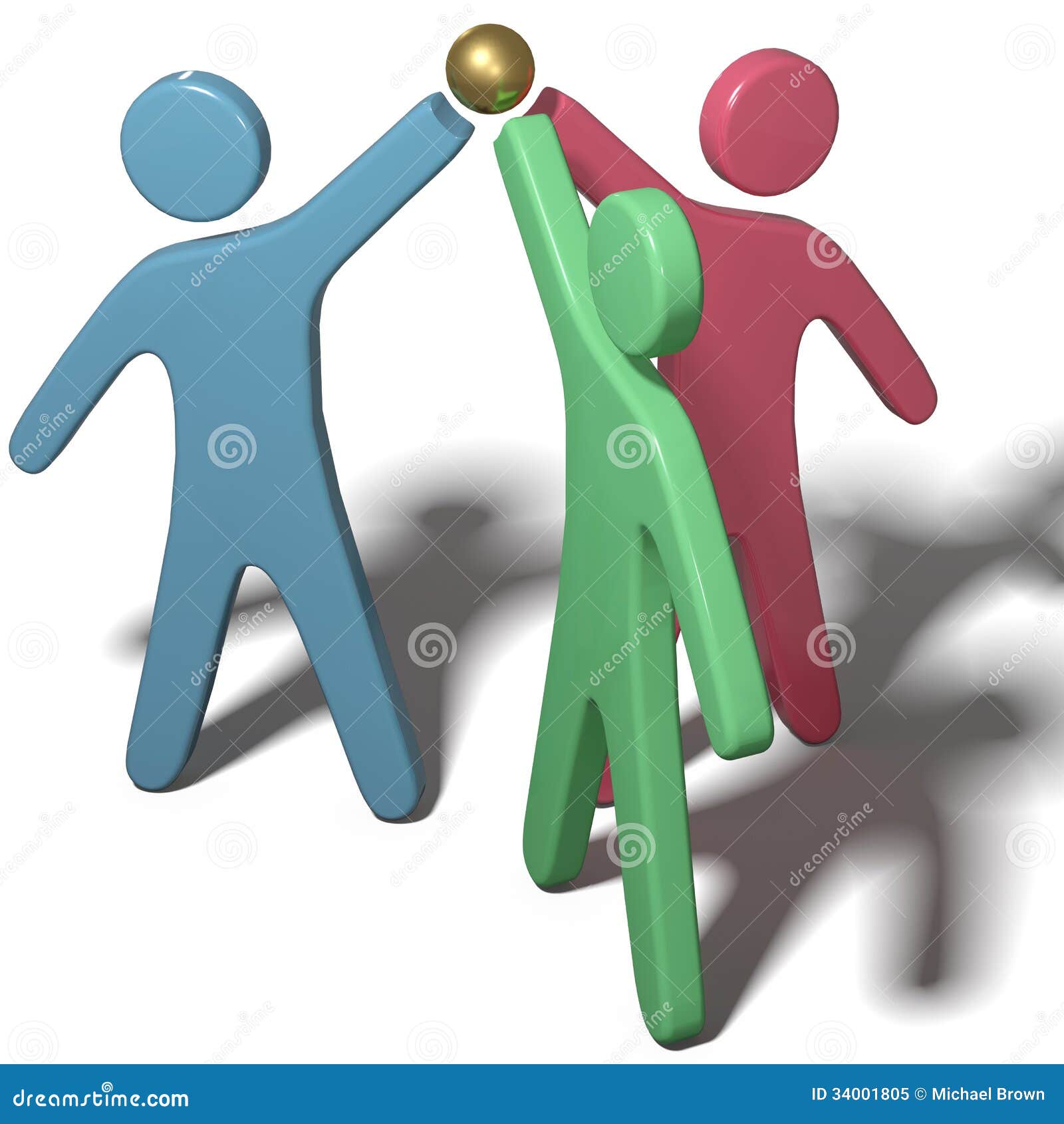 Folket Samarbetar Sammanfogar Handteamwork Stock Illustrationer ...