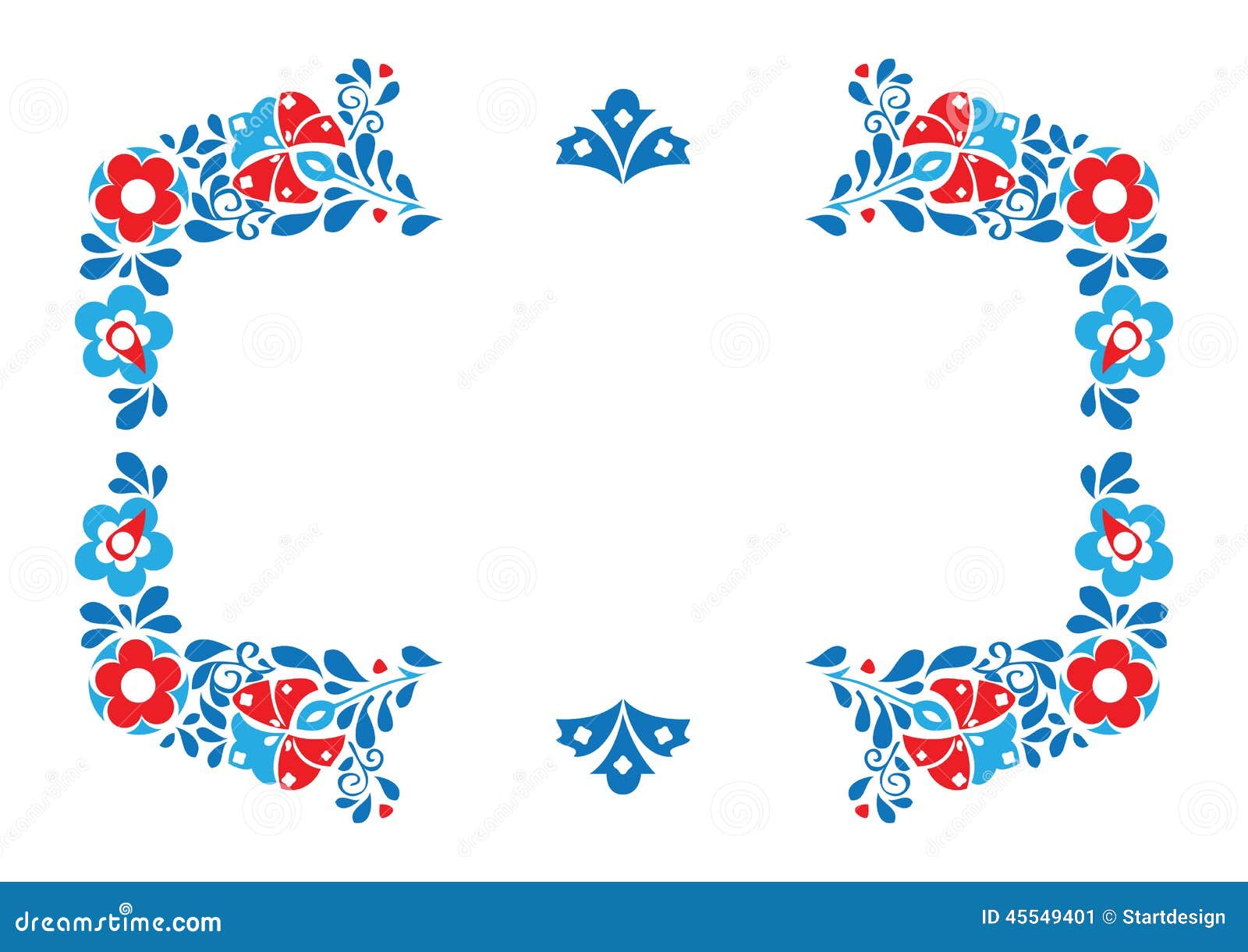 Folklore ornament stock vector. Illustration of ethnicity - 45549401