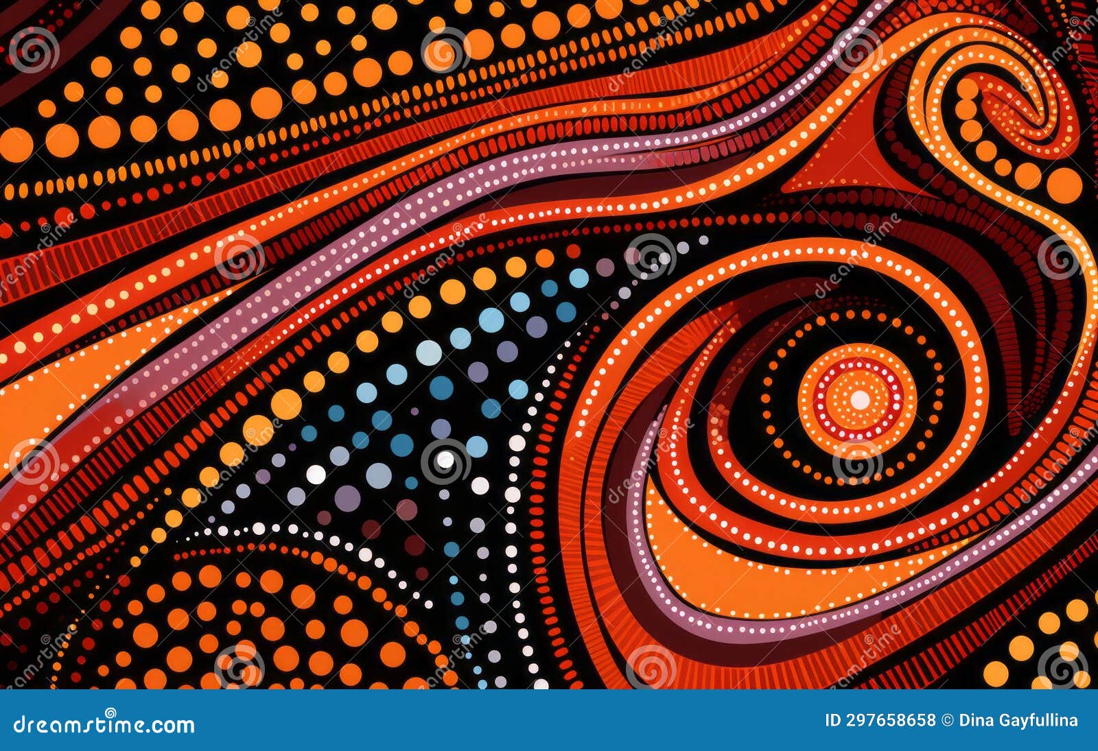 A Folklore Pattern by Aboriginal Australian Traditions Stock Photo ...