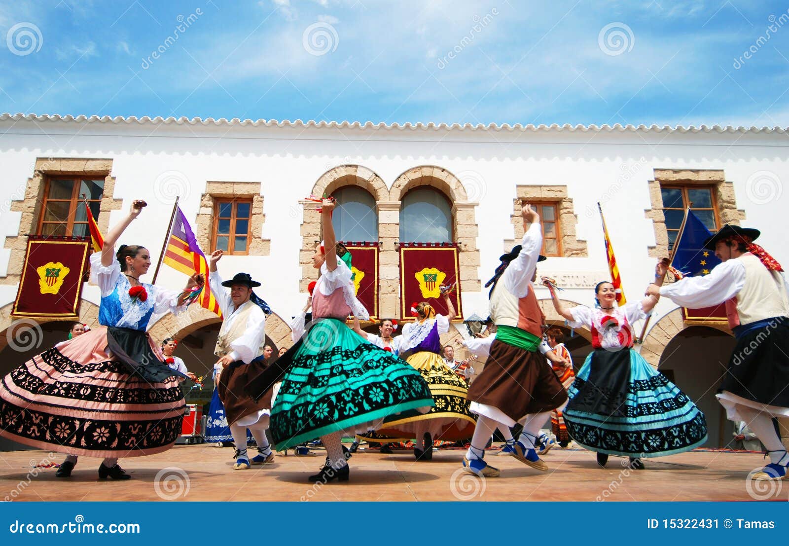 Folkloretanz in Ibiza Spanien Europa Redaktionelles Foto - Bild von ...