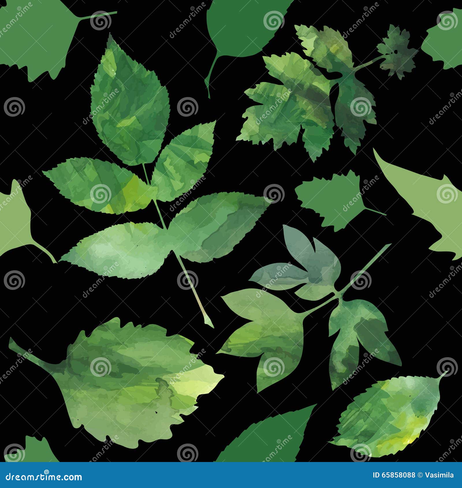 Folliage Pattern Vector Illustration | CartoonDealer.com #65858088