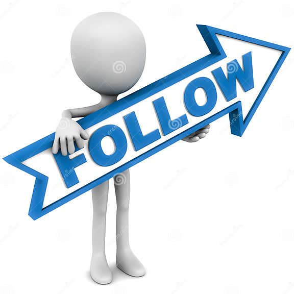 Follow stock illustration. Illustration of background - 37564635