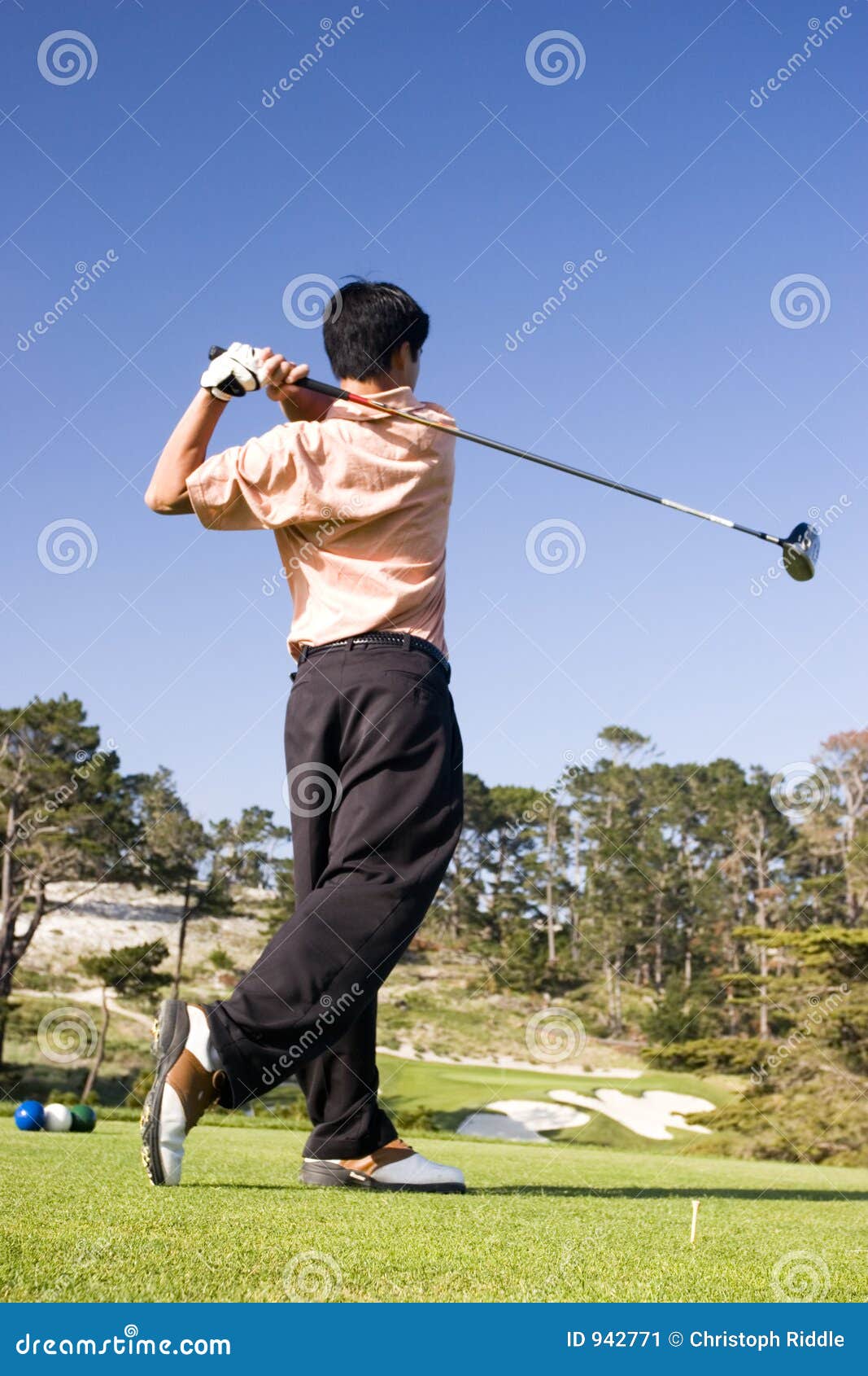 Follow through stock image. Image of green, hobby, recreation - 942771