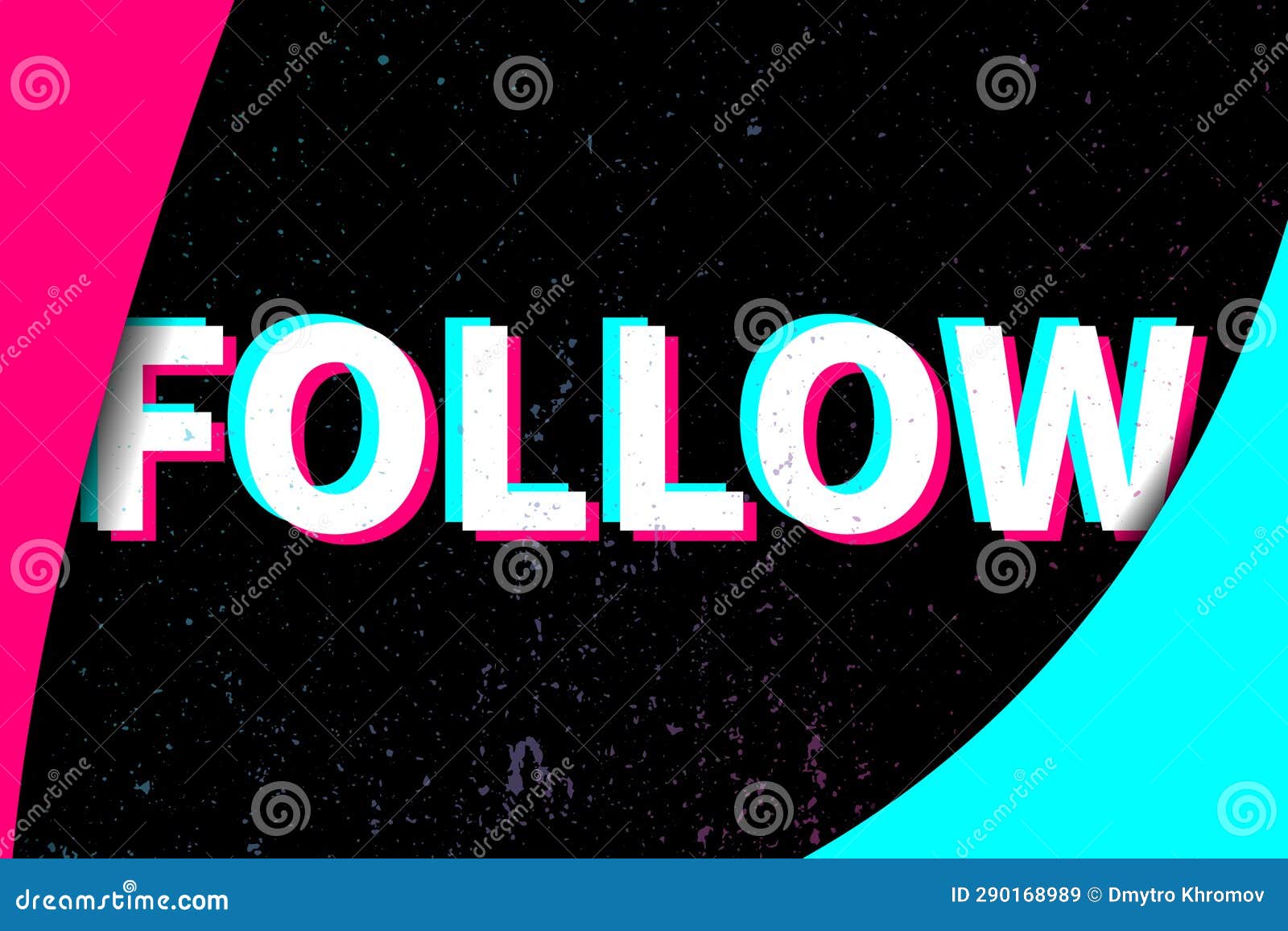 Follow. Abstract Symbol in the Style of a Popular Social Network. Flat ...