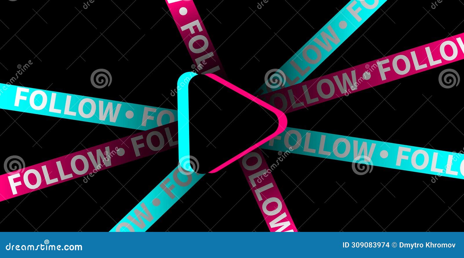 Follow. Abstract Symbol in the Style of a Popular Social Network. Flat ...