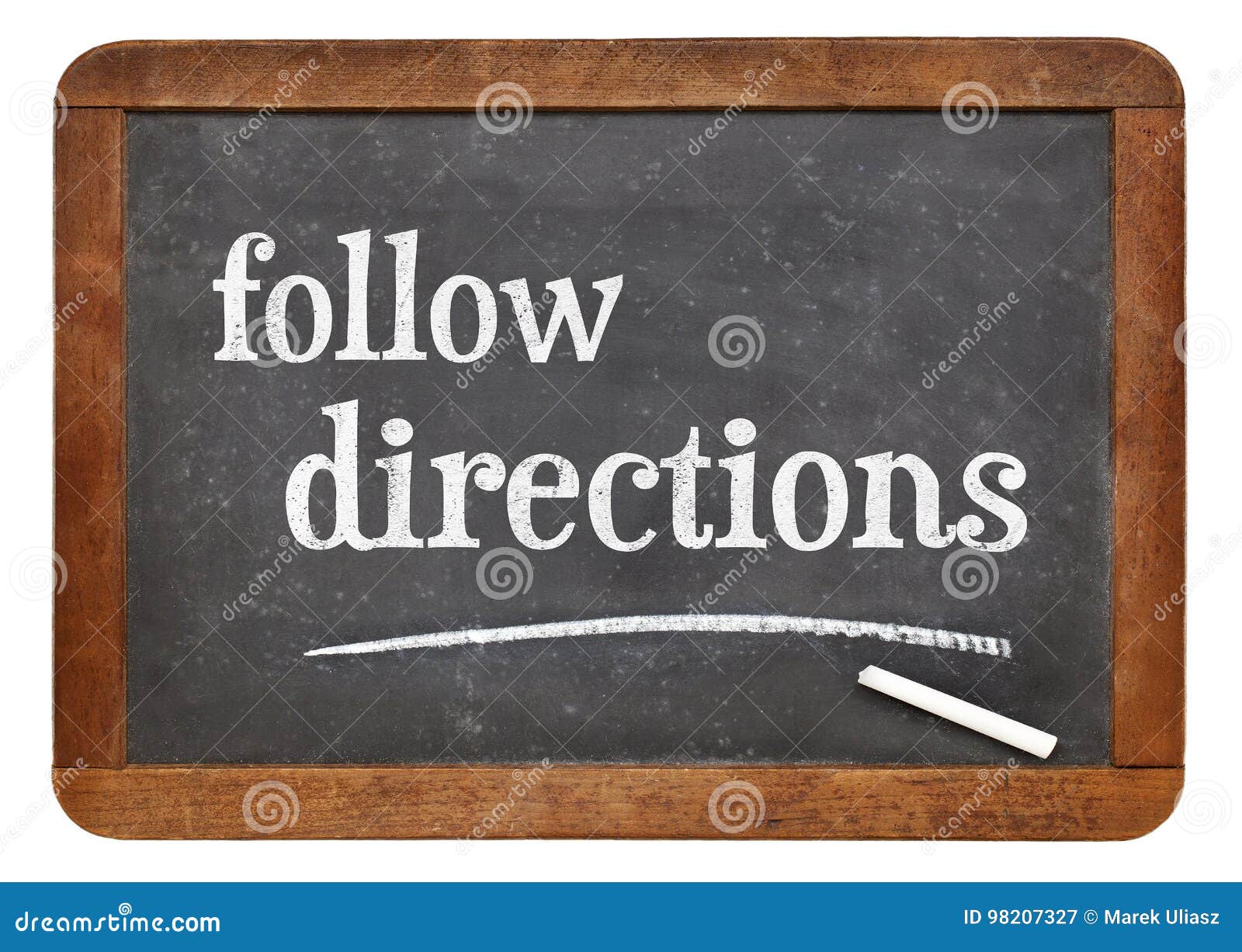 Follow Directions Sign Follow Directions Sign