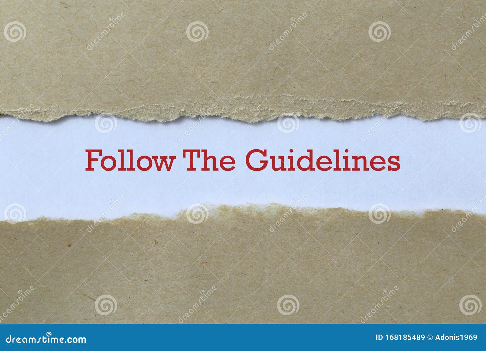 Follow the Guidelines on Paper Stock Image - Image of evaluation ...