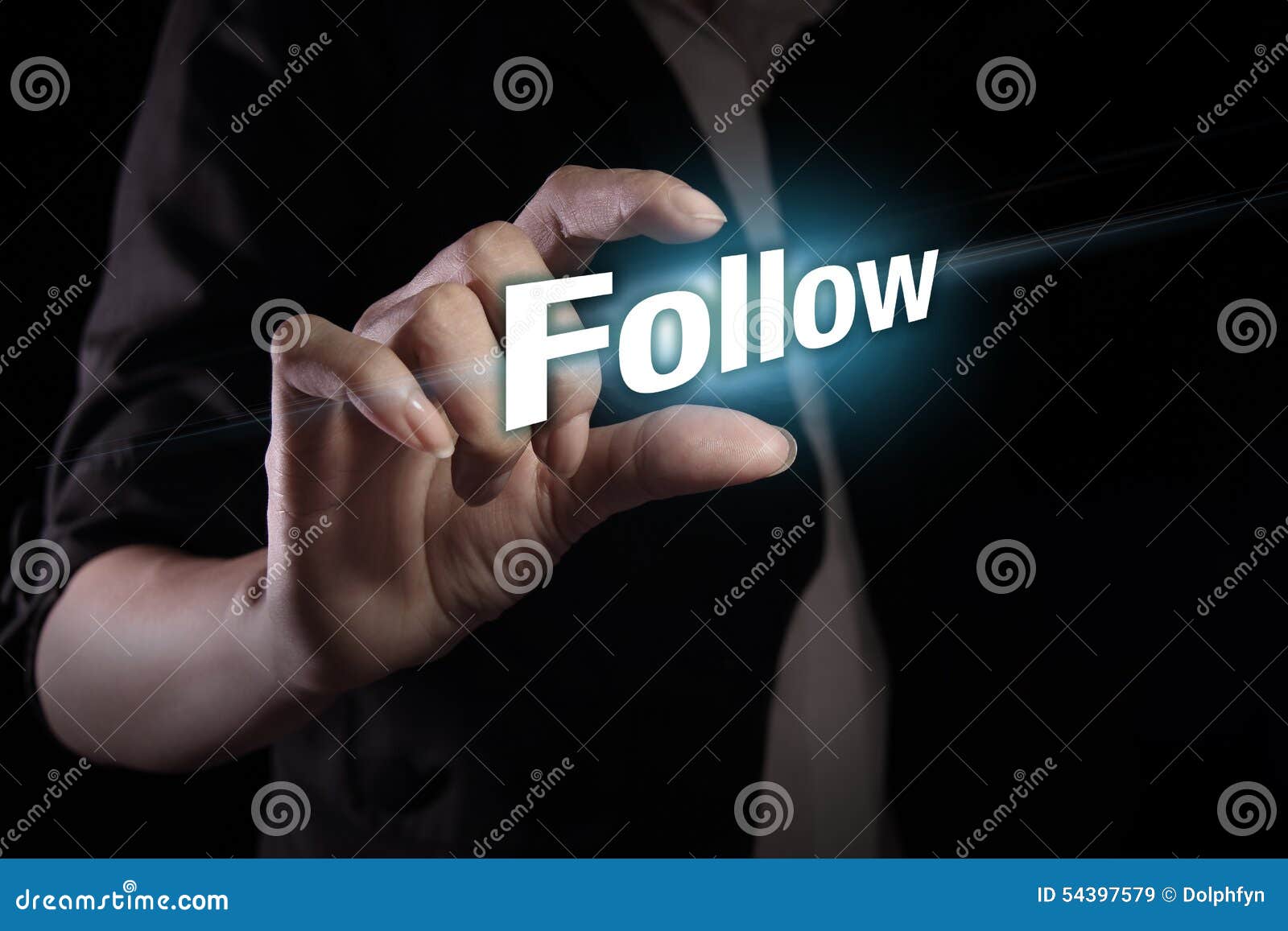 Follow stock image. Image of recommend, media, screen - 54397579