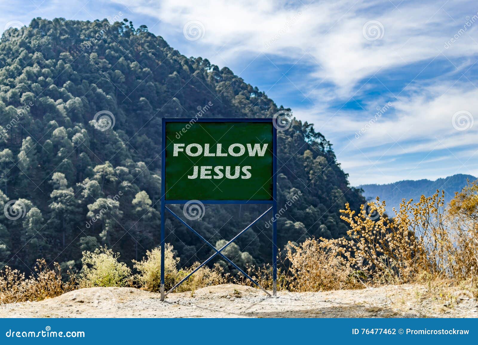 Follow jesus stock photo. Image of jesus, christianity - 76477462